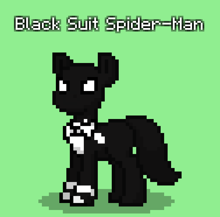#3080361 - safe, pony, pony town, black suit, green background, male ...