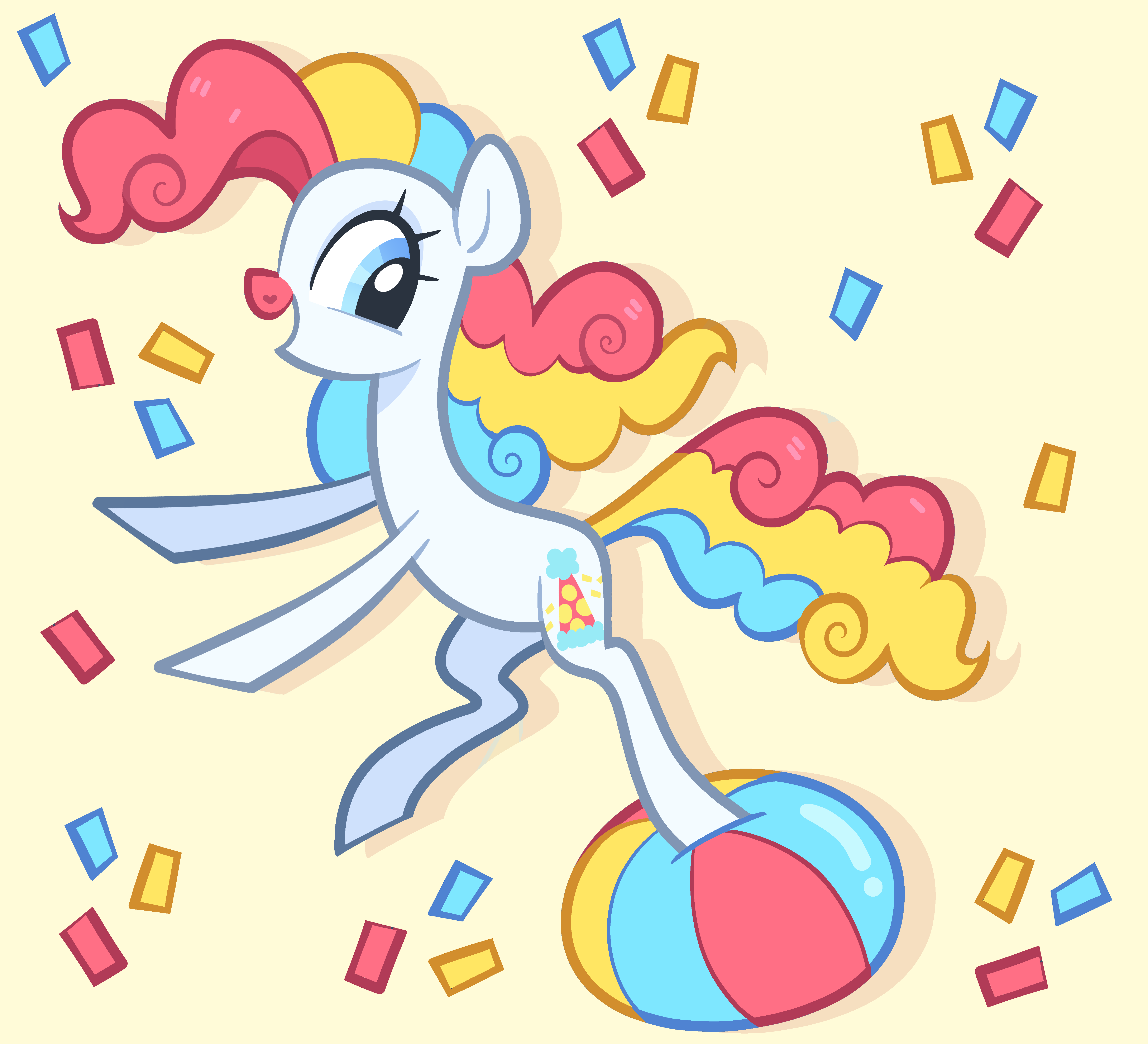 #3113841 - safe, oc, oc only, earth pony, pony, ball, clown, clown ...