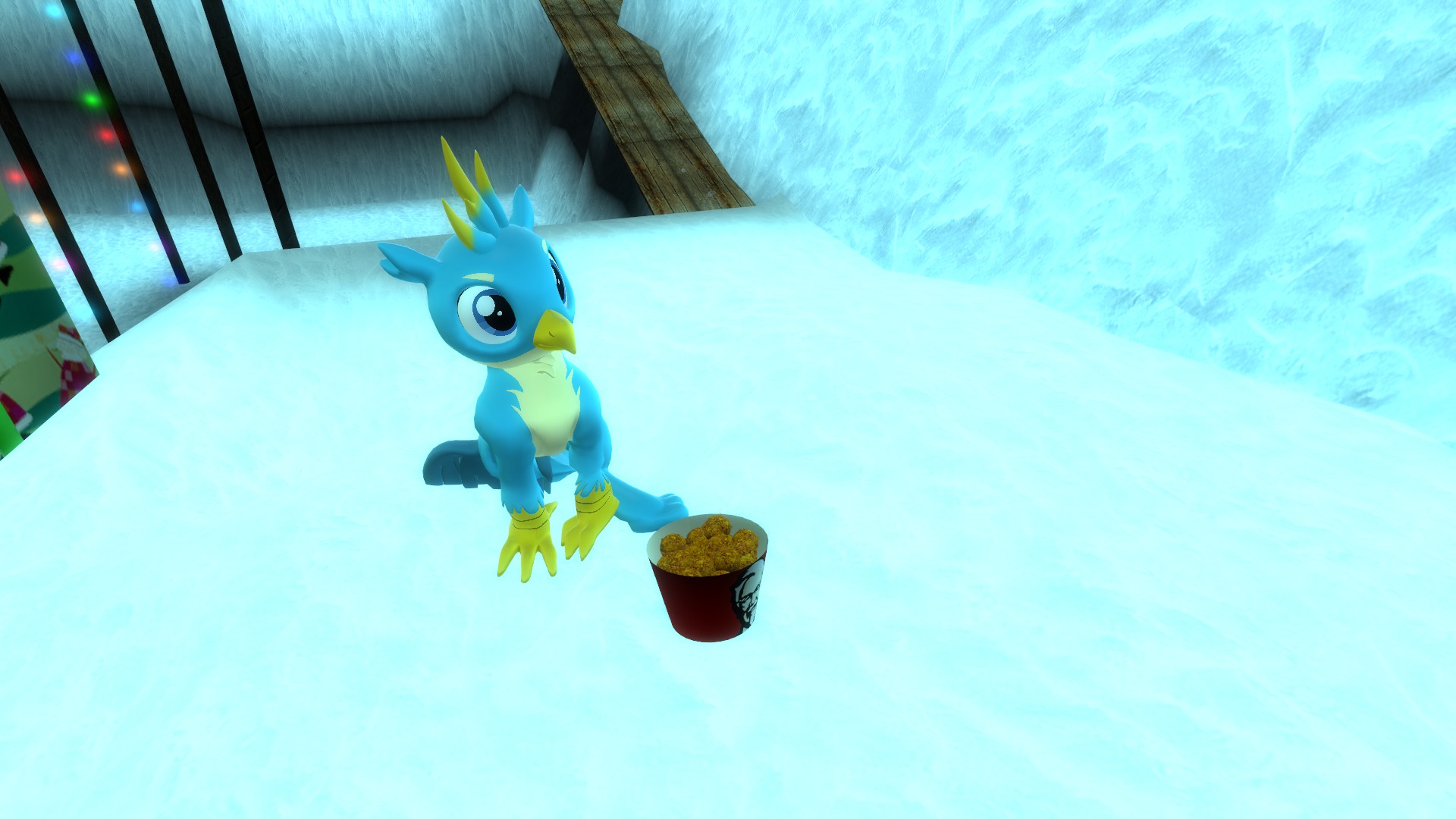 #3113985 - safe, artist:horsesplease, gallus, g4, 3d, carnivore ...