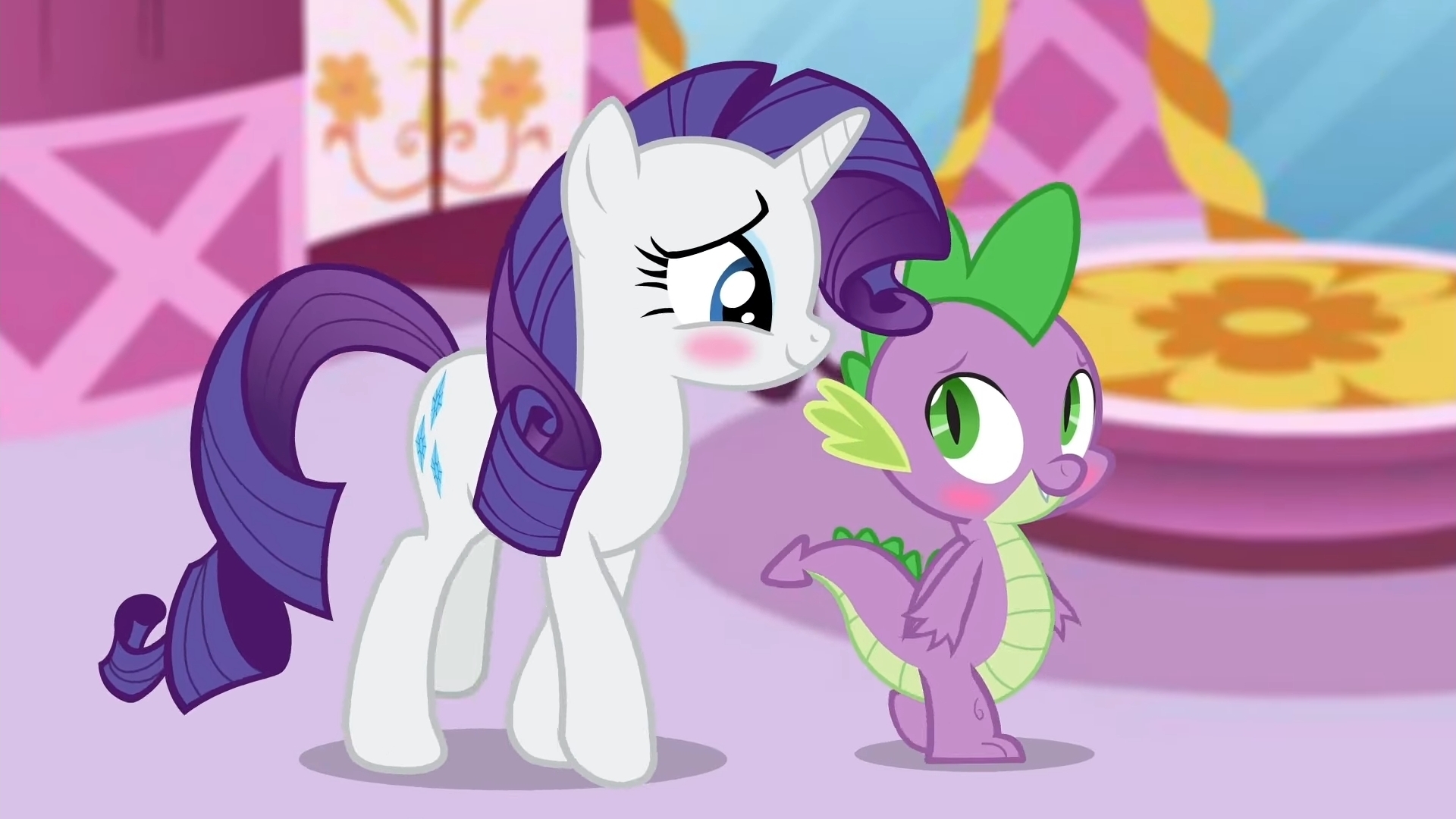 #3115083 - safe, artist:georgegarza01, rarity, spike, dragon, pony ...