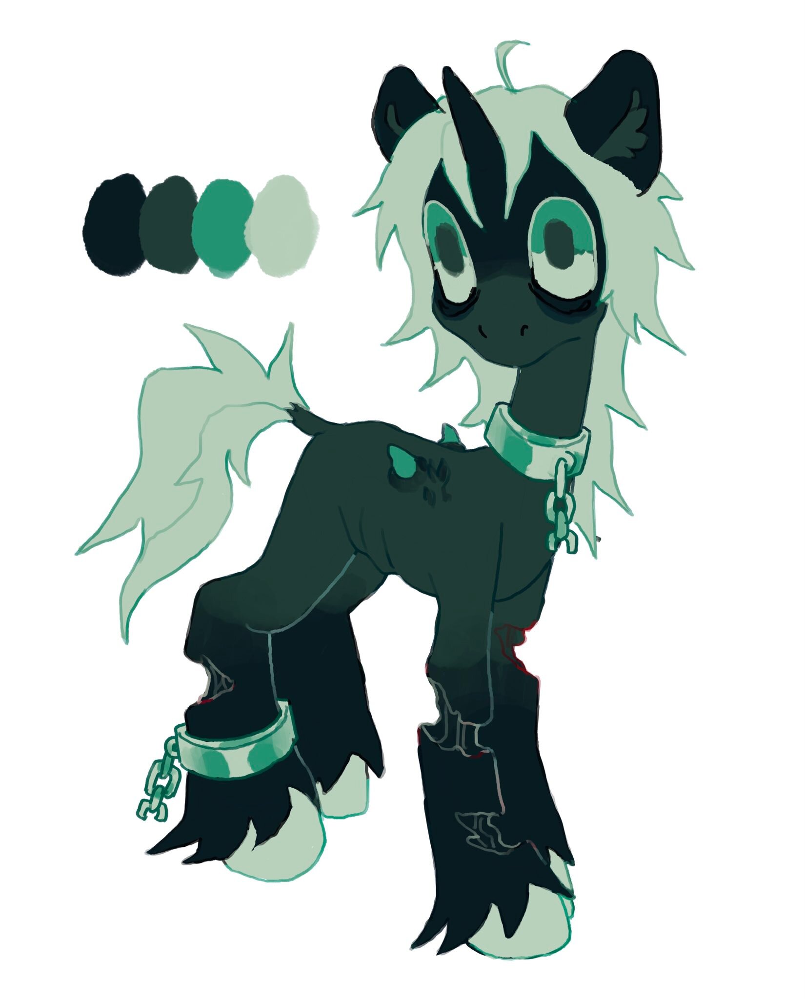 #3082917 - safe, artist:p0nyplanet, oc, oc only, pony, undead, unicorn ...