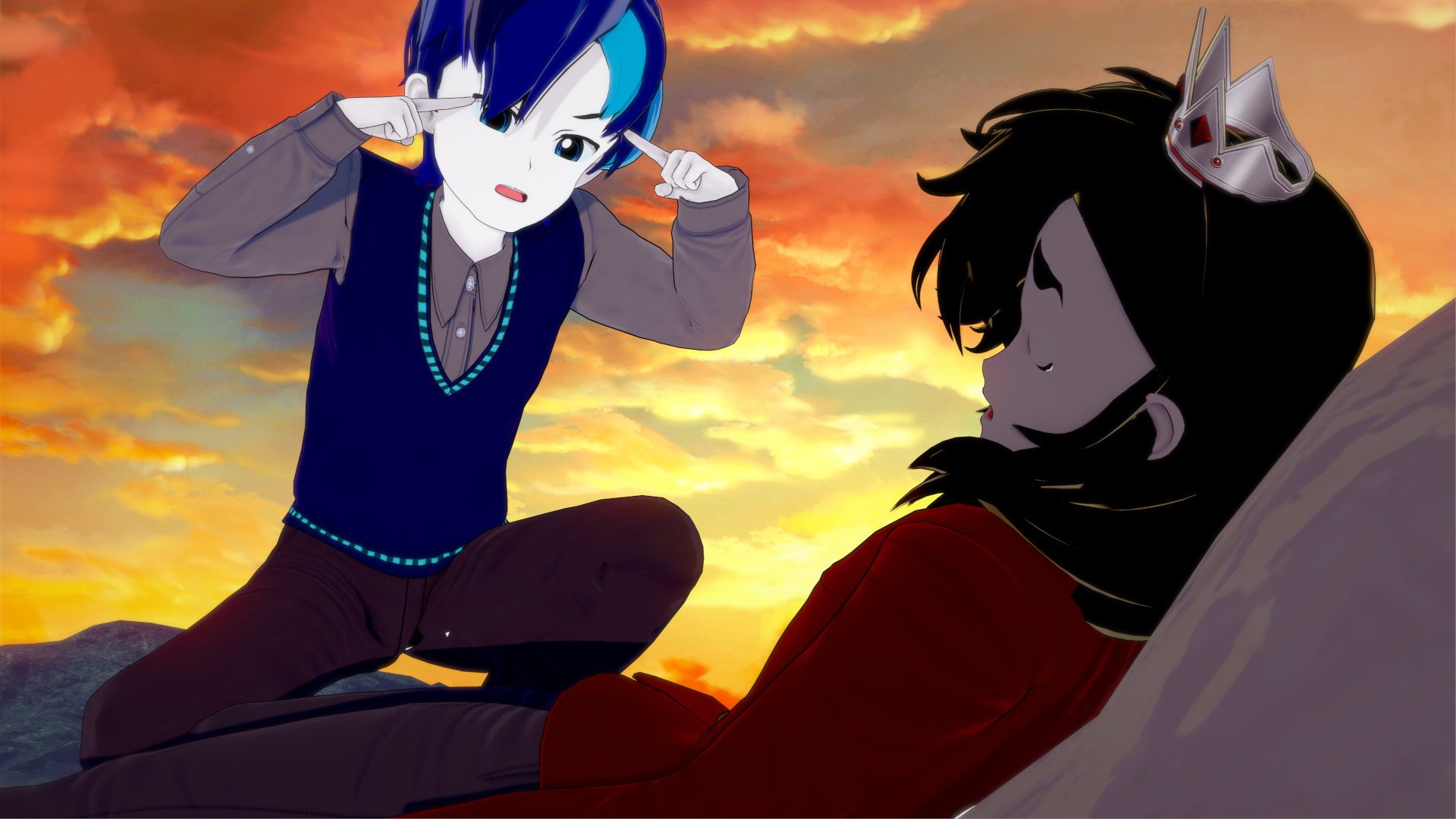 #3083956 - safe, artist:phoenixflambe, king sombra, shining armor ...