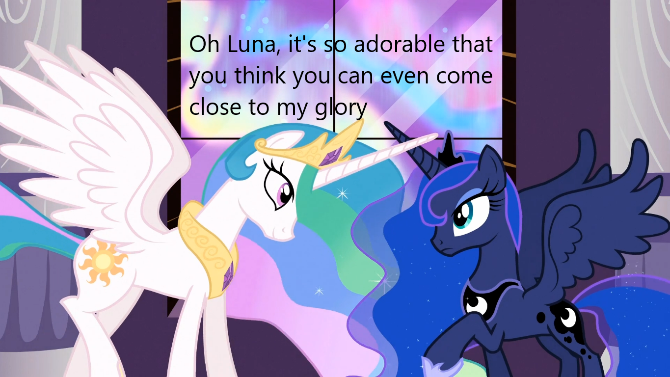 #3084001 - safe, edit, edited screencap, screencap, princess celestia, princess luna, alicorn ...