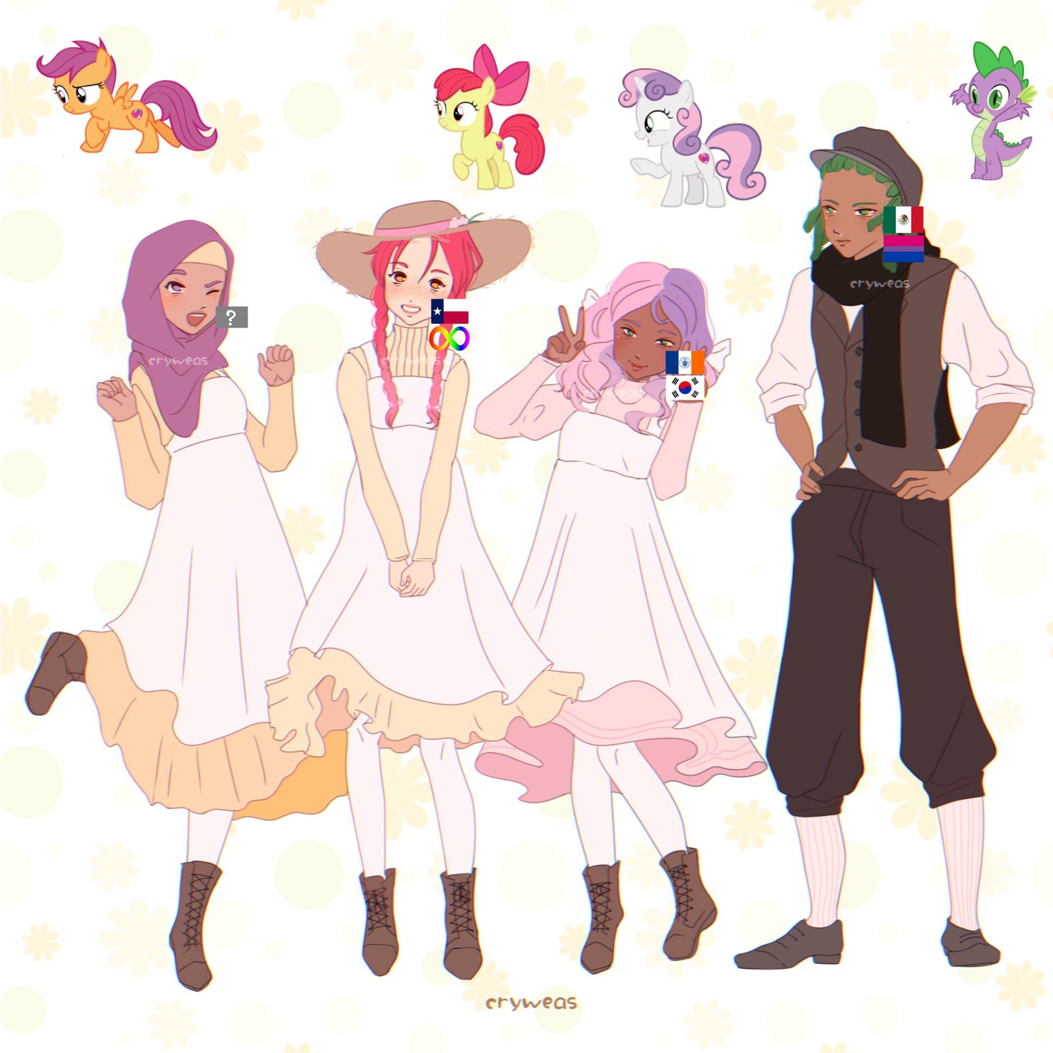 #3084164 - safe, alternate version, artist:cryweas, apple bloom ...