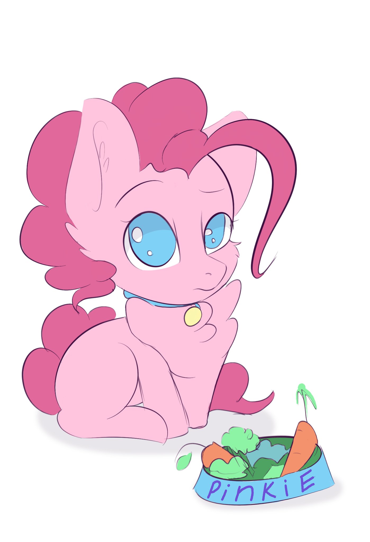 #3116865 - safe, artist:eventseem, pinkie pie, earth pony, pony, bowl ...