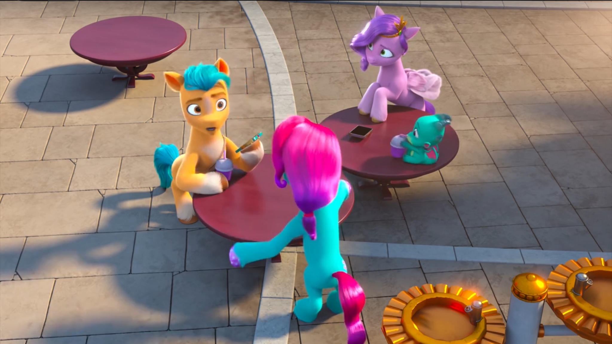#3086163 - safe, screencap, hitch trailblazer, jazz hooves, pipp petals ...