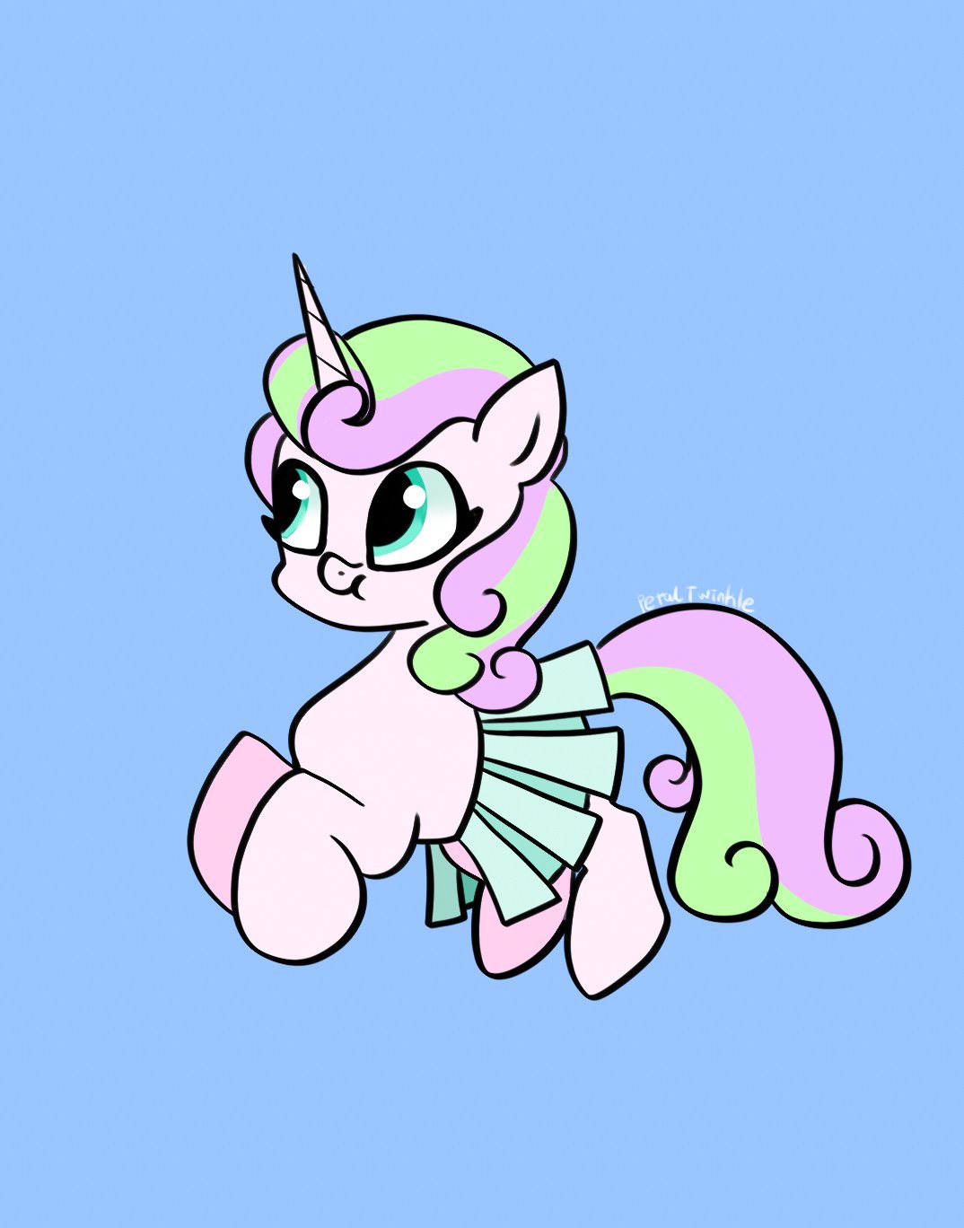 #3087776 - safe, artist:petaltwinkle, oc, oc only, pony, unicorn, clothes, commission, simple ...