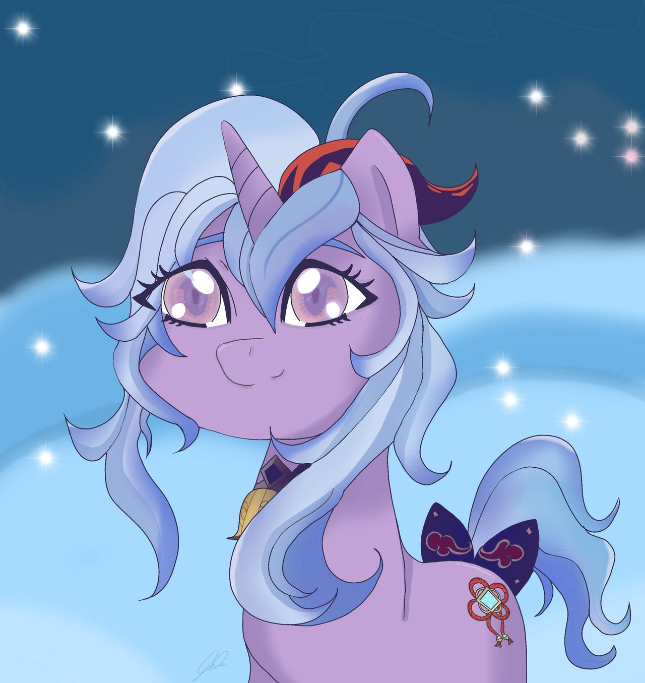 #3088357 - safe, artist:koolly14, goat, goat pony, pony, abstract ...