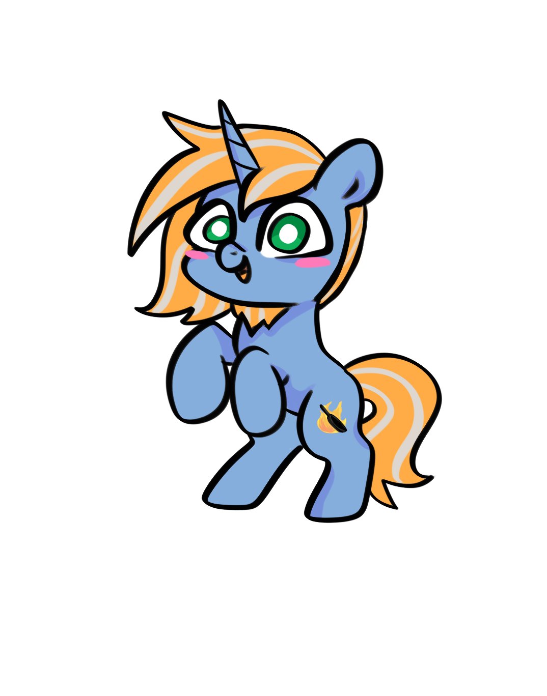 #3088388 - safe, artist:petaltwinkle, oc, oc only, pony, unicorn, simple background, solo, white ...