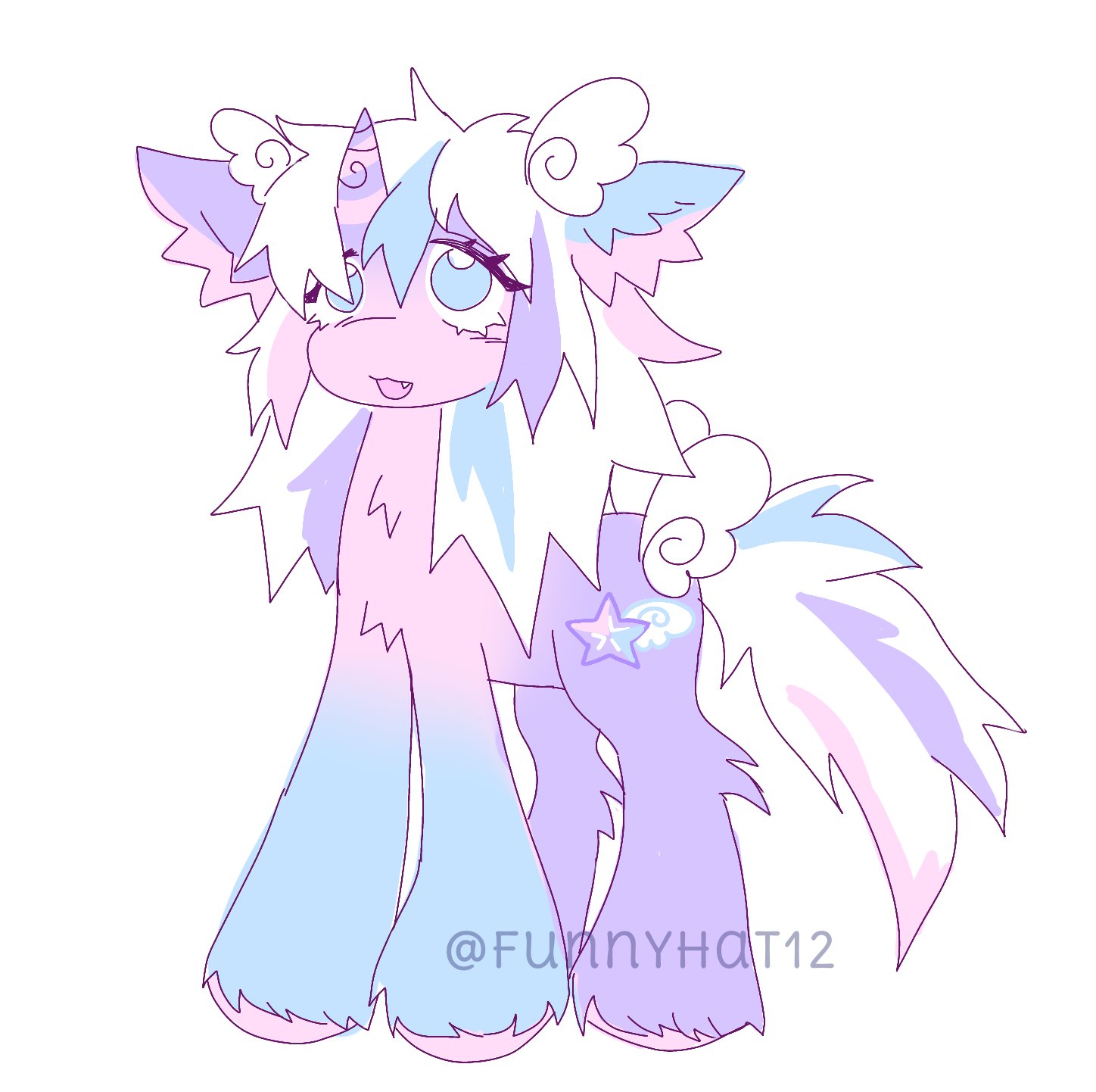 #3089661 - safe, artist:funnyhat12, oc, oc only, pony, unicorn ...