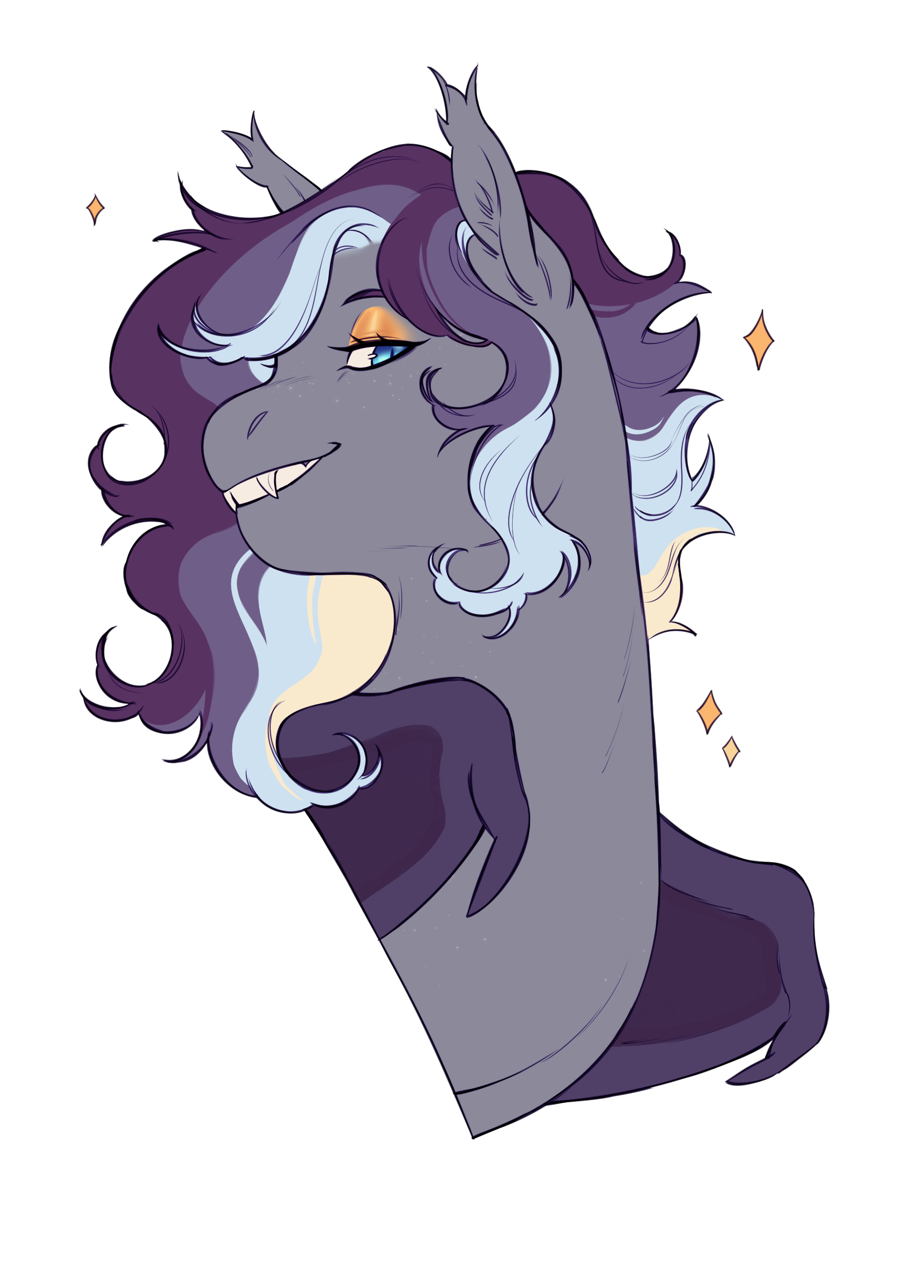 #3090257 - safe, artist:celeriven, oc, oc:shiny dust, bat pony, pony ...