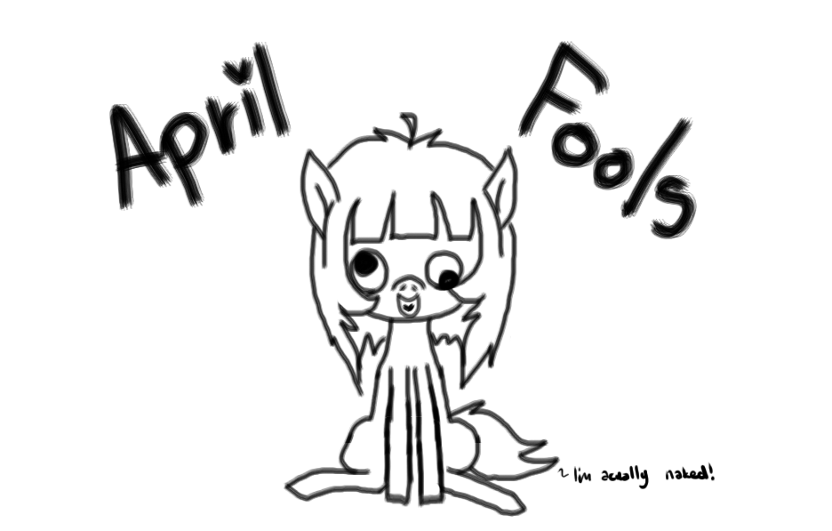 #3090736 - safe, artist:ne-chi, oc, pony, april fools 2014, derp, eyes ...