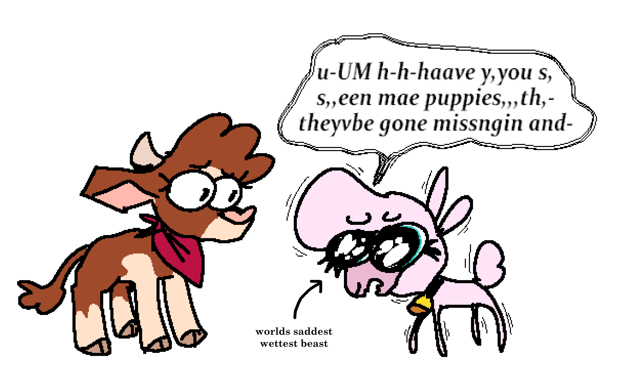 #3092074 - safe, artist:punkittdev, arizona (tfh), pom (tfh), cow, lamb ...
