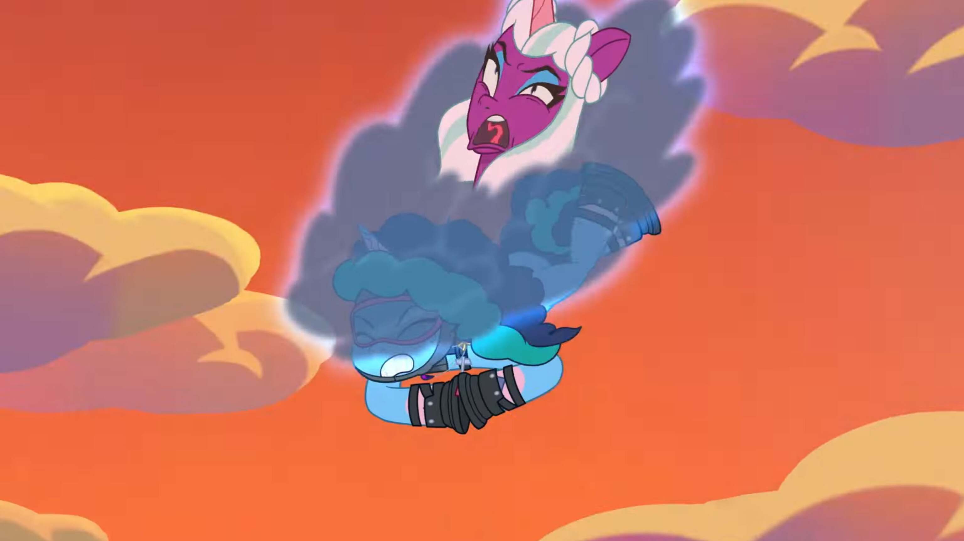 #3093976 - safe, screencap, misty brightdawn, opaline arcana, alicorn, pony, unicorn, g5 ...