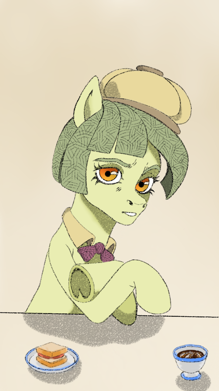 #3094764 - safe, artist:kotle1ka, oc, oc only, earth pony, bowtie, cup ...