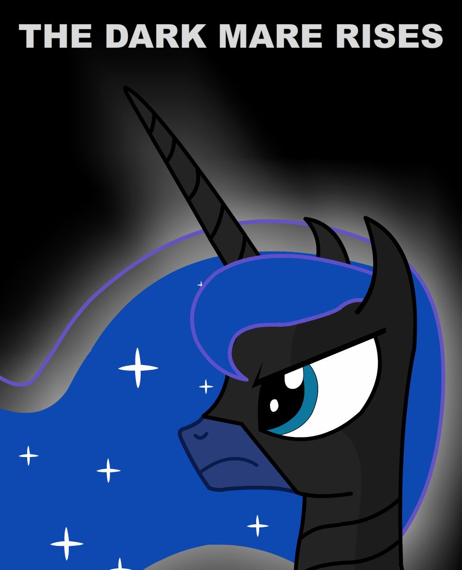 #3098110 - safe, artist:anxiouspon, princess luna, batman, batmare, dc ...