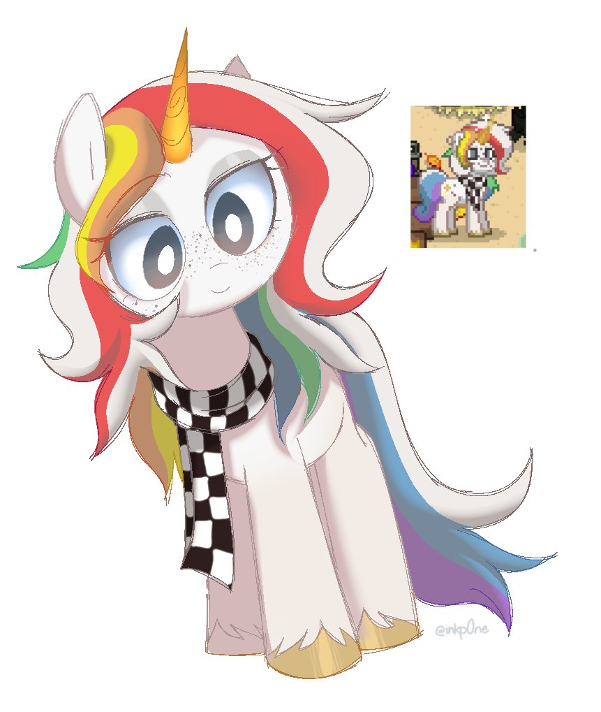 #3099424 - safe, artist:inkp0ne, oc, oc only, pony, unicorn, clothes, solo, underwear, white ...