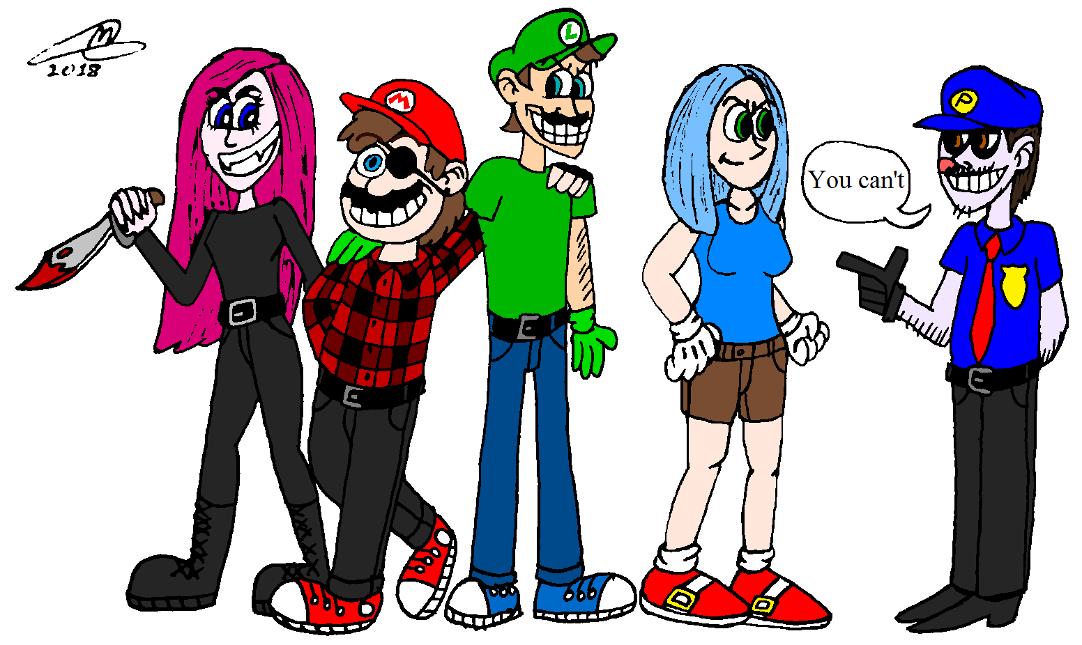 #3103611 - safe, artist:mario dhard, pinkie pie, oc, human, converse ...