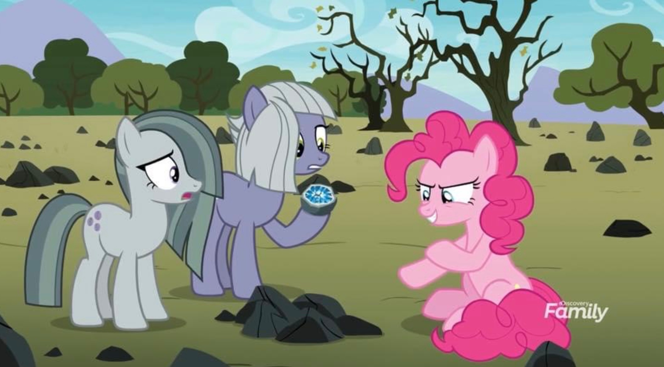 #3104819 - safe, screencap, limestone pie, marble pie, pinkie pie ...