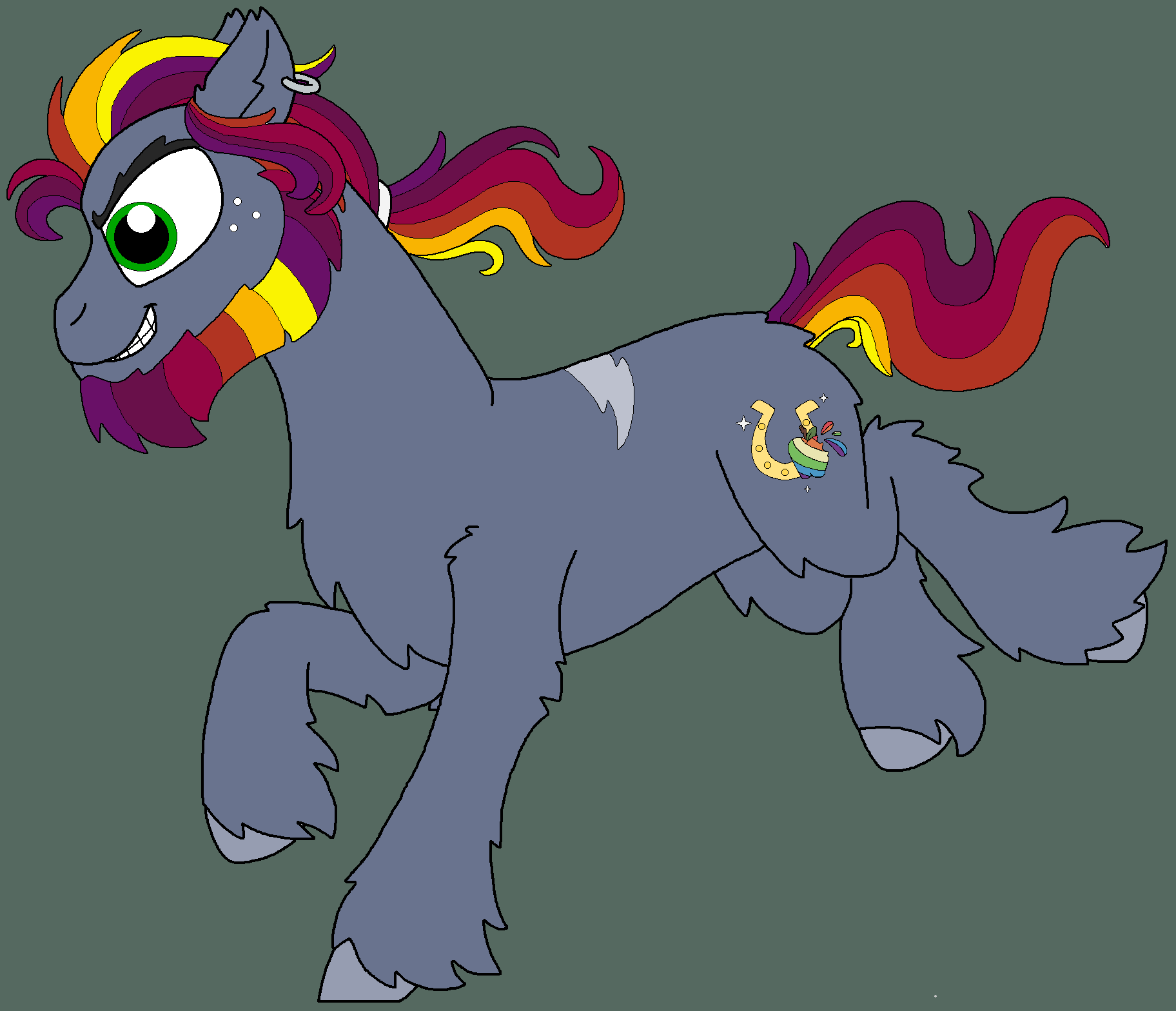 #3123103 - safe, artist:rosefang16, oc, oc only, oc:lucky dash, earth ...