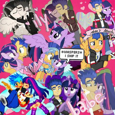 #3123761 - safe, artist:candywharhol, edit, flash sentry, twilight sparkle, alicorn, human ...