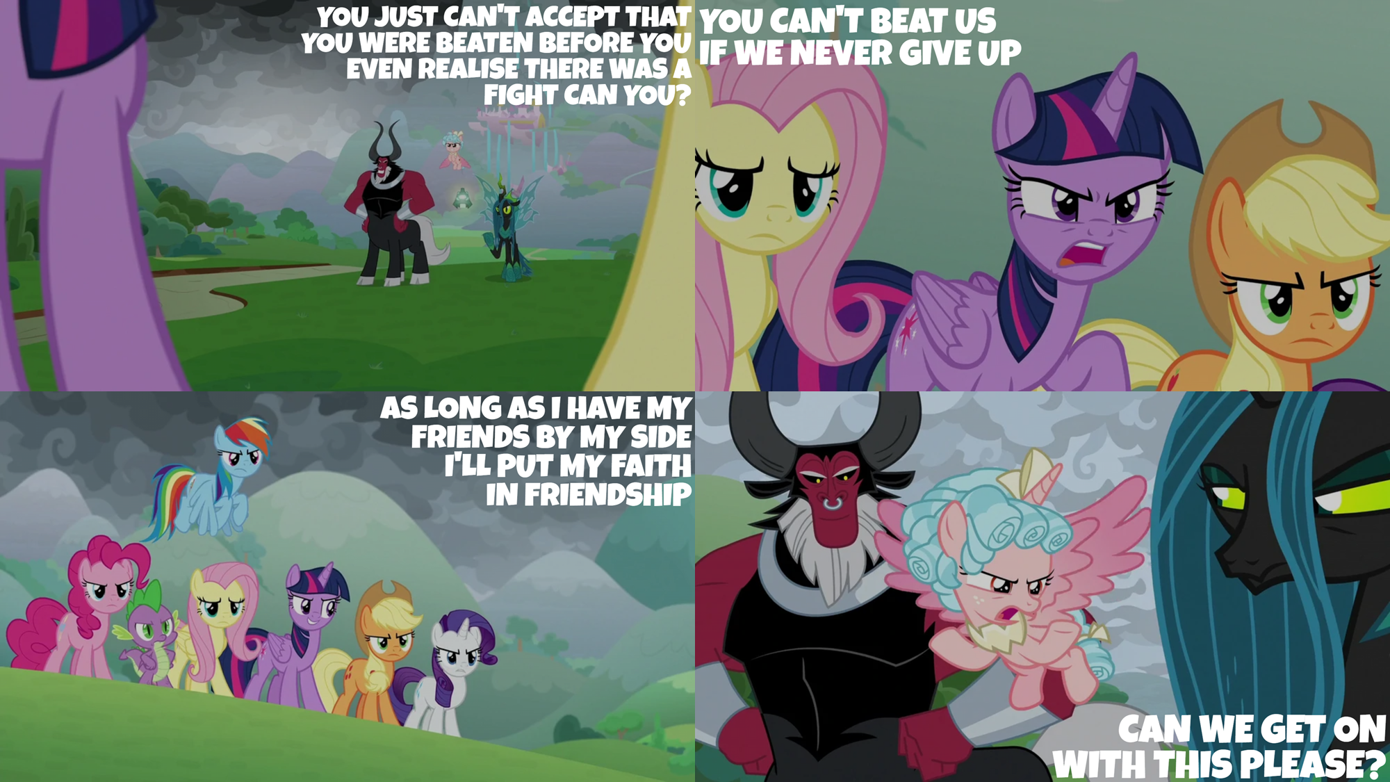 #3125332 - safe, edit, edited screencap, editor:quoterific, screencap, applejack, cozy glow ...