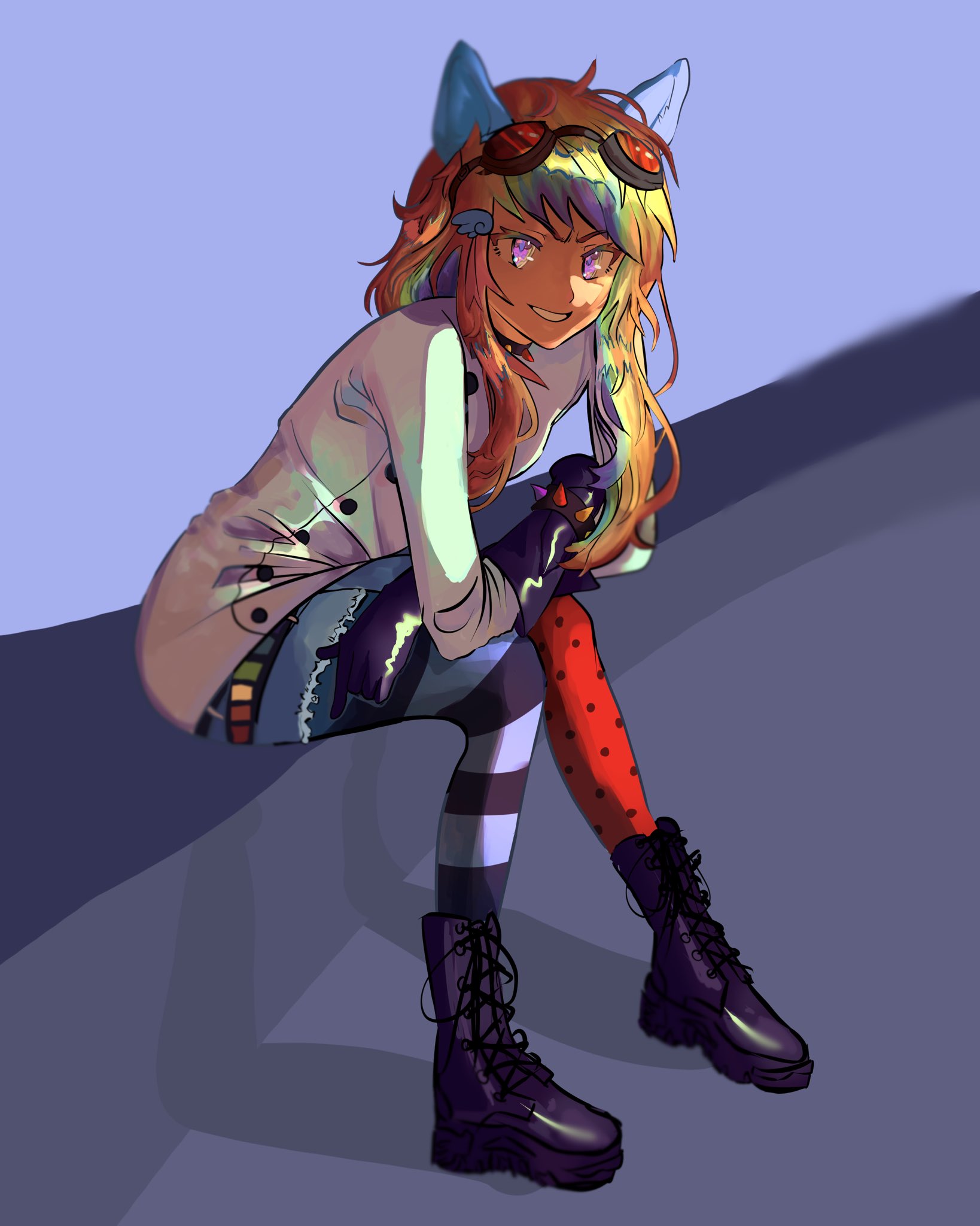 #3125462 - safe, artist:satnte, rainbow dash, human, fanfic:rainbow ...