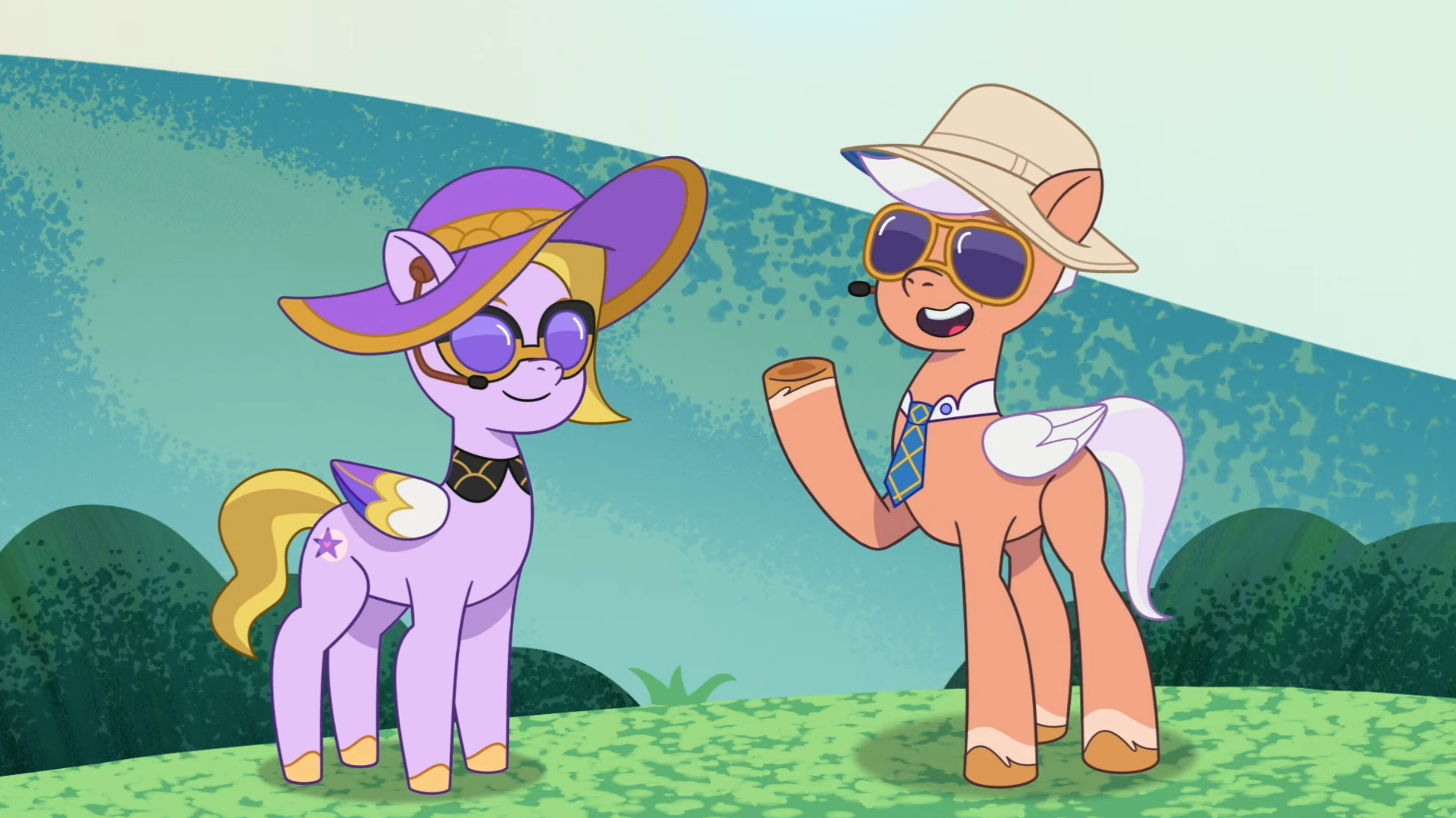 #3127461 - safe, screencap, dazzle feather, skye silver, pegasus, pony ...