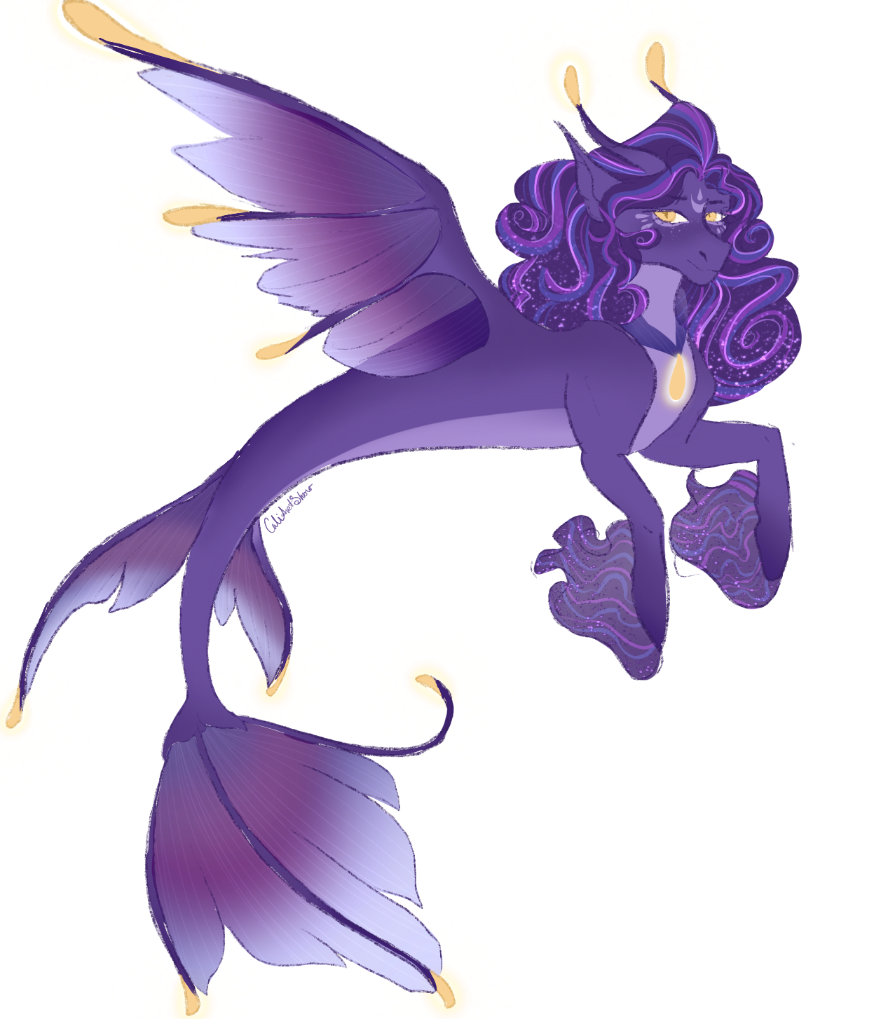 #3129032 - safe, artist:caliartshow, oc, oc only, seapony (g4 ...