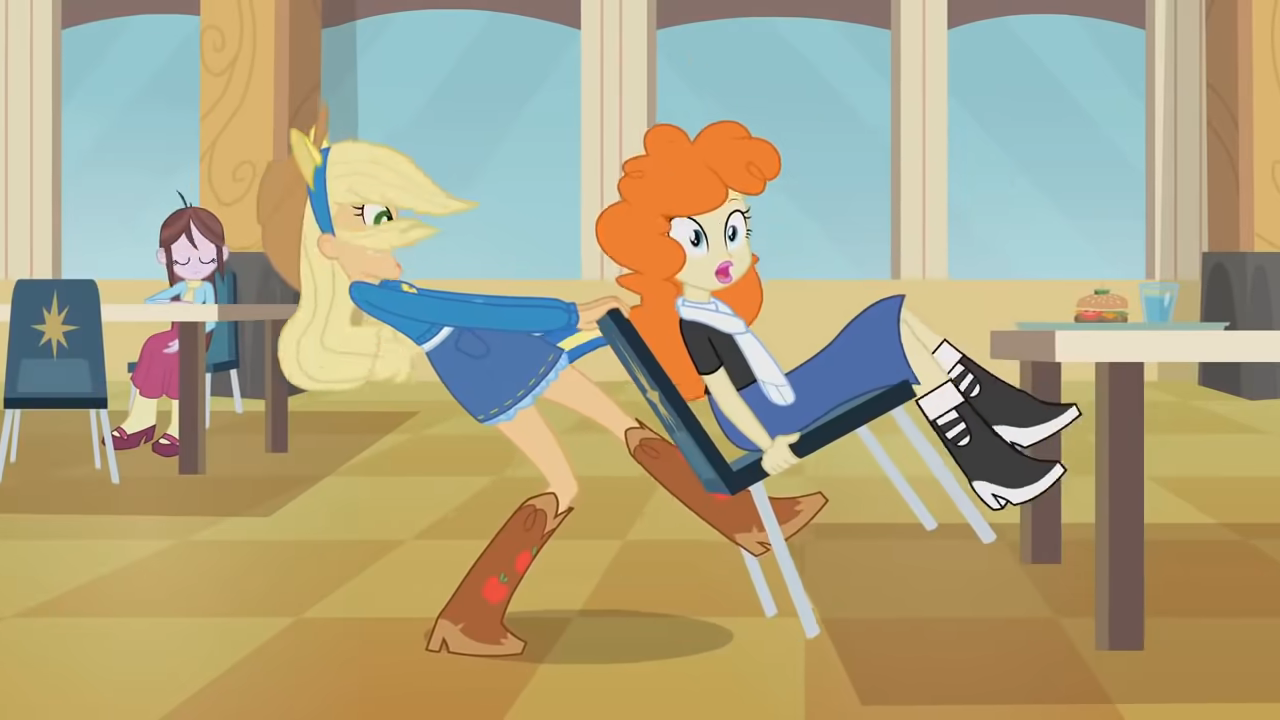 #3131841 - safe, screencap, applejack, golden hazel, equestria girls ...