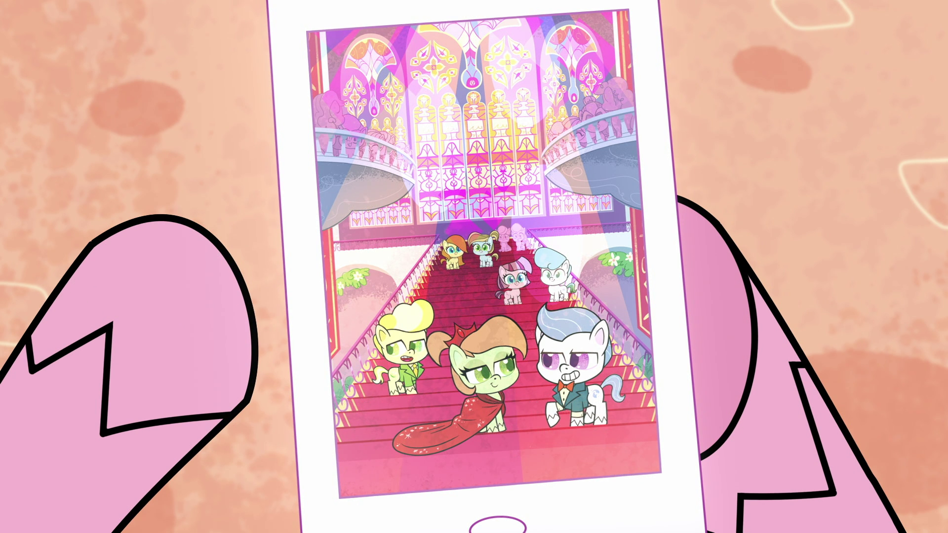 #3132673 - safe, screencap, boogie board, caramel latte, clover swirl ...