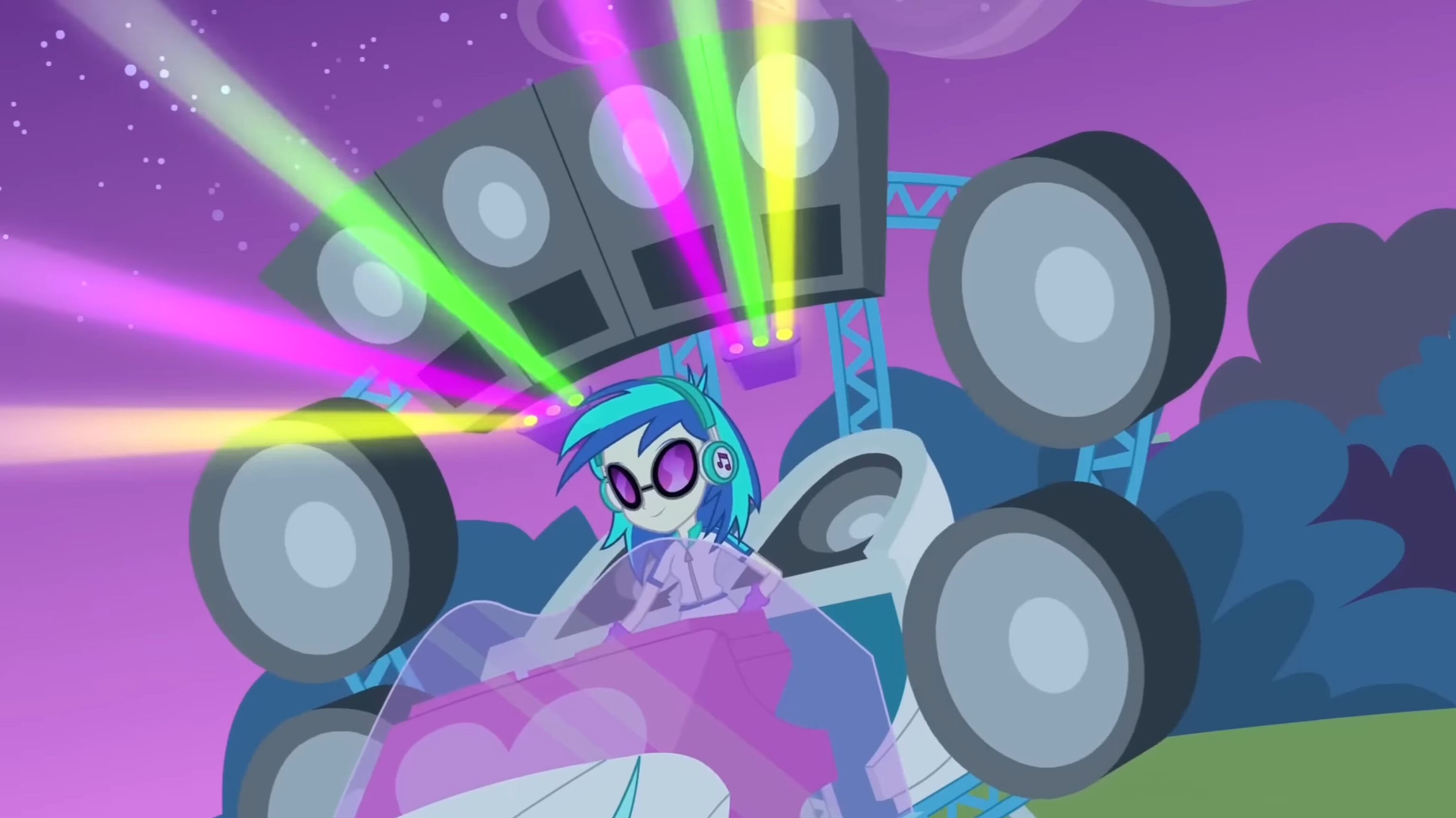 #3118486 - safe, screencap, dj pon-3, vinyl scratch, human, equestria ...
