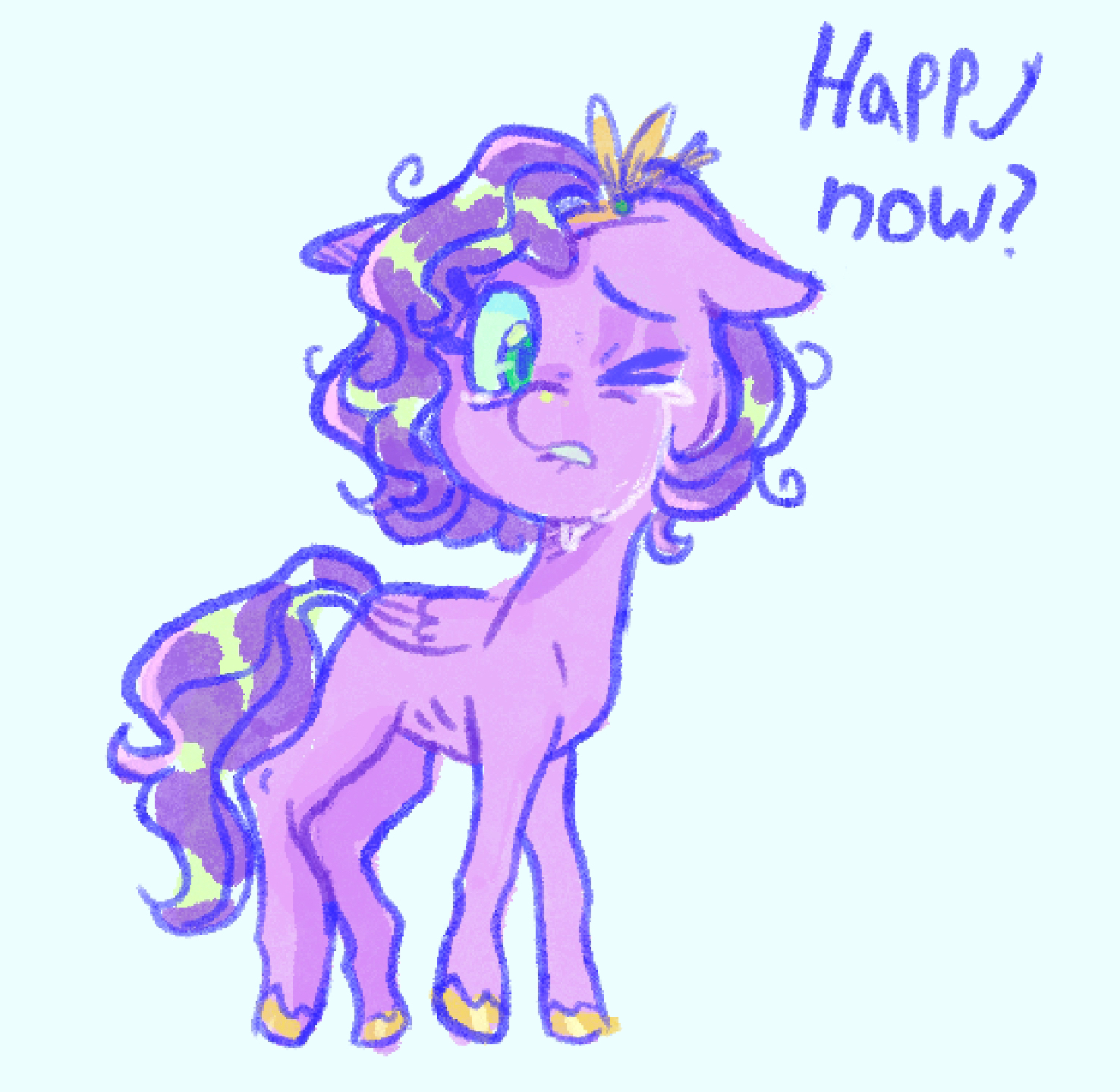 #3118595 - semi-grimdark, artist:feeblecrude, pipp petals, pegasus ...