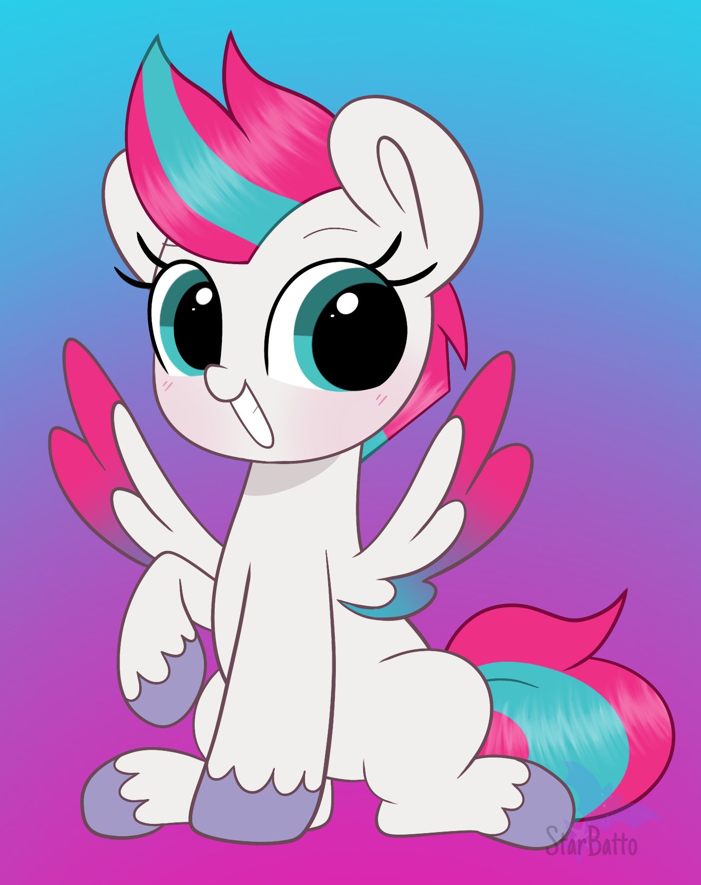 #3119104 - safe, artist:starbatto, zipp storm, pegasus, pony, g5 ...