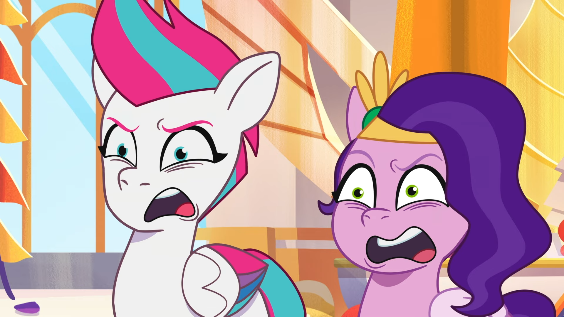 #3119182 - safe, screencap, pipp petals, zipp storm, pegasus, pony, g5 ...