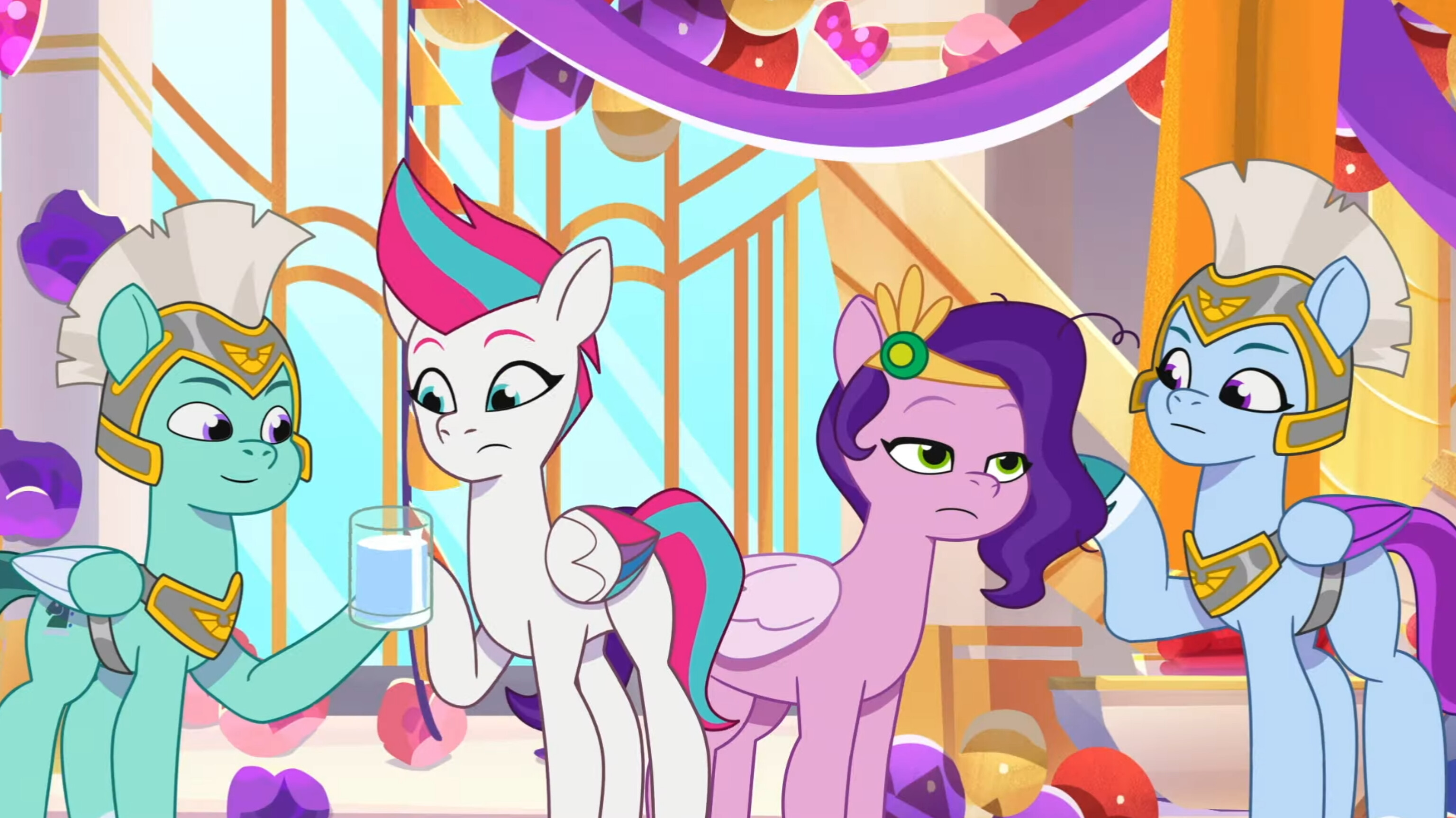 #3119314 - safe, screencap, pipp petals, thunder flap, zipp storm, zoom ...