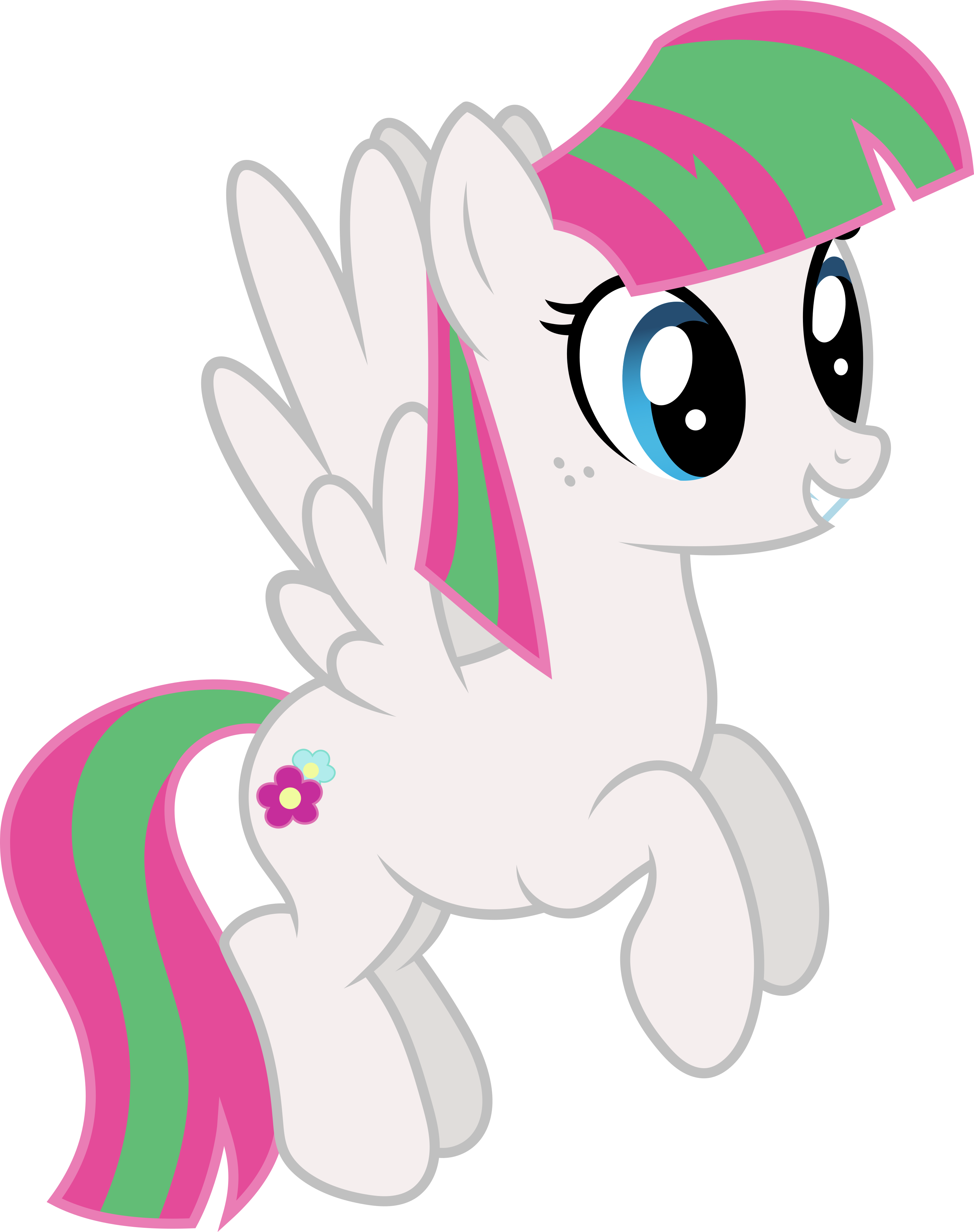 #3119547 - safe, artist:starryshineviolet, blossomforth, pegasus, pony ...