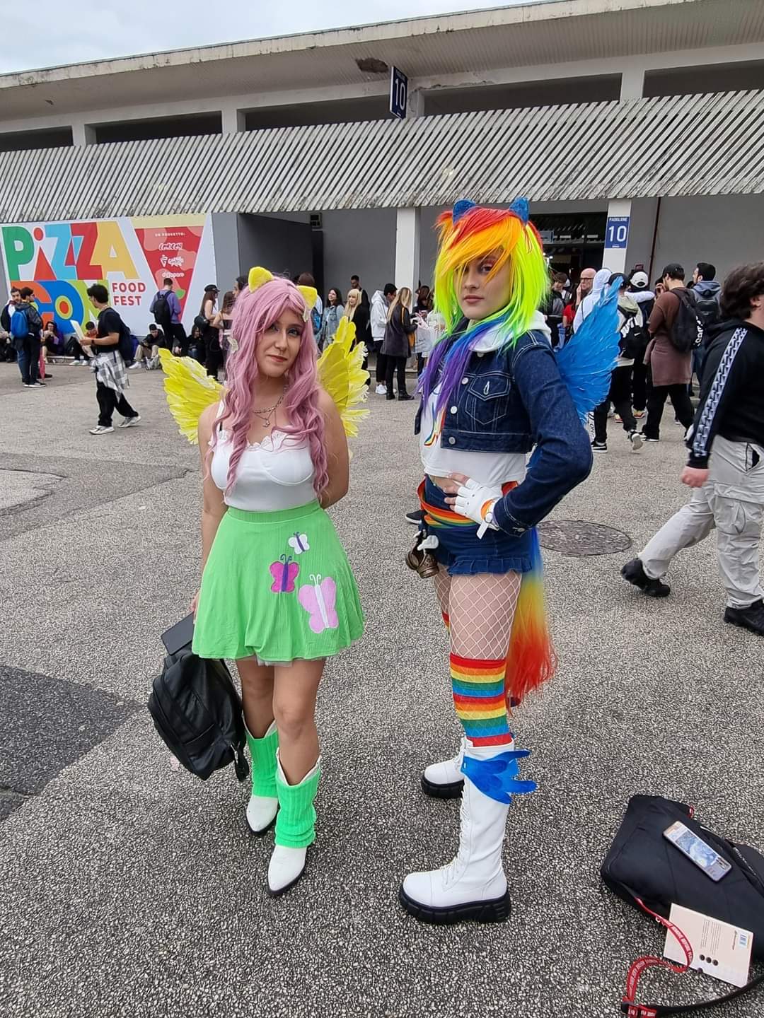 #3119999 - safe, photographer:miky94c, fluttershy, rainbow dash, human ...