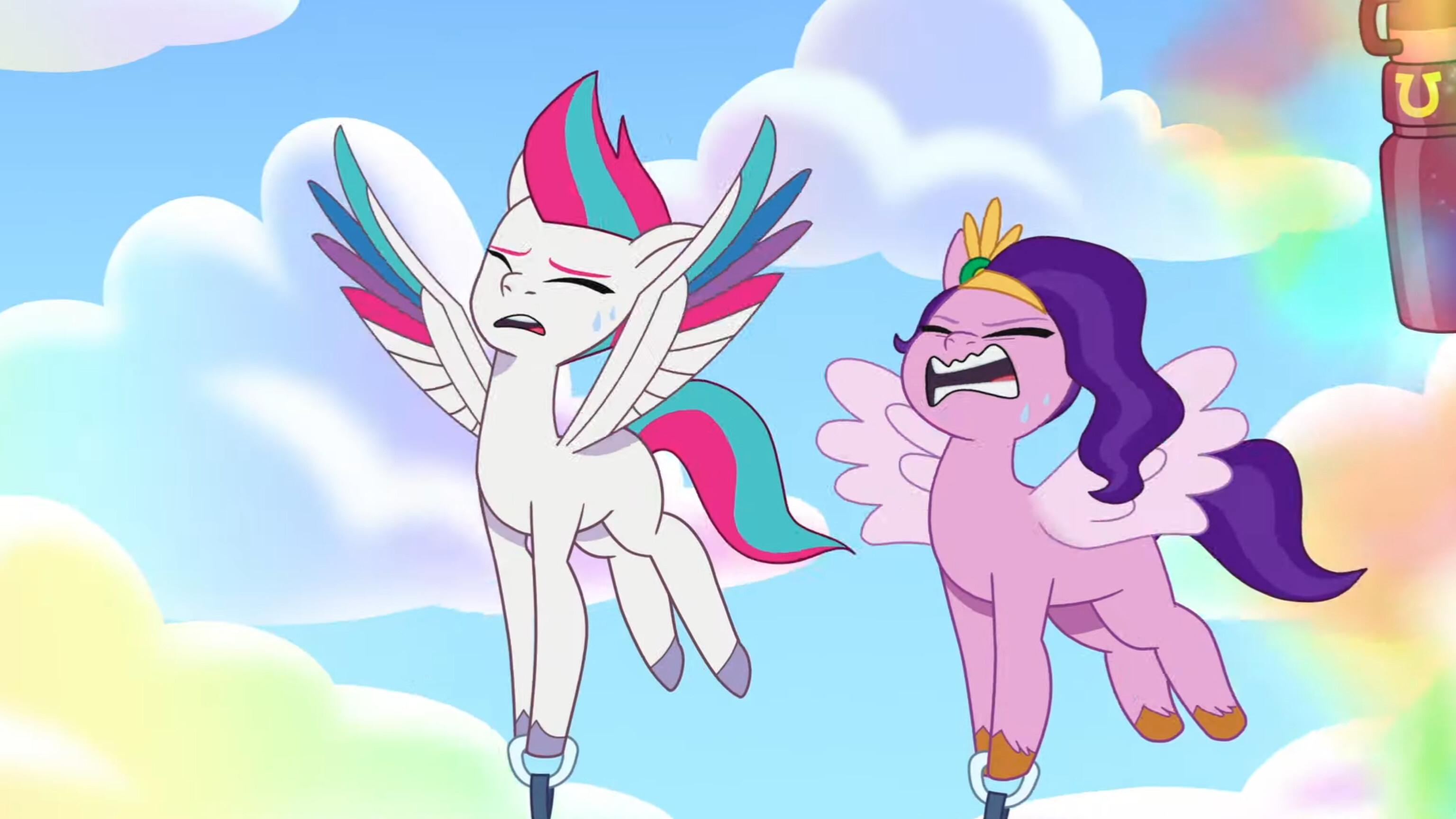 #3120438 - safe, screencap, pipp petals, zipp storm, pegasus, pony, g5 ...