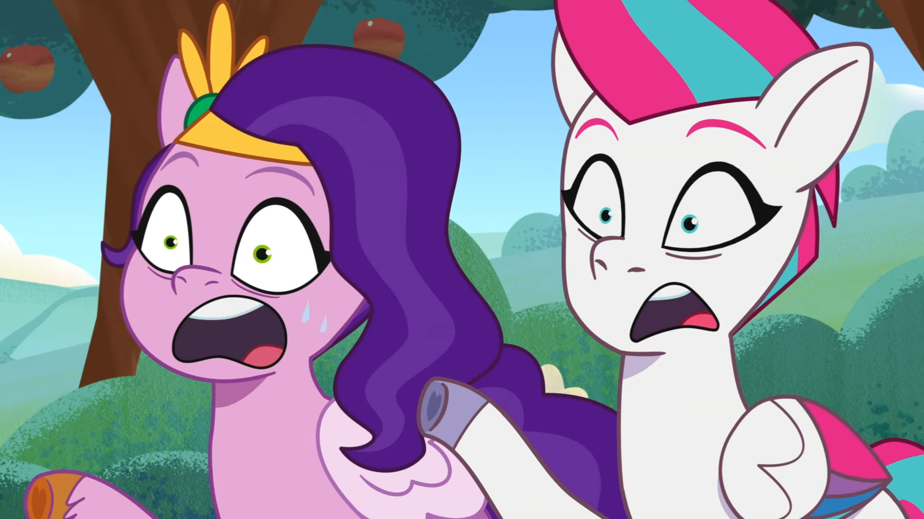 #3120609 - safe, screencap, pipp petals, zipp storm, pegasus, pony, g5 ...