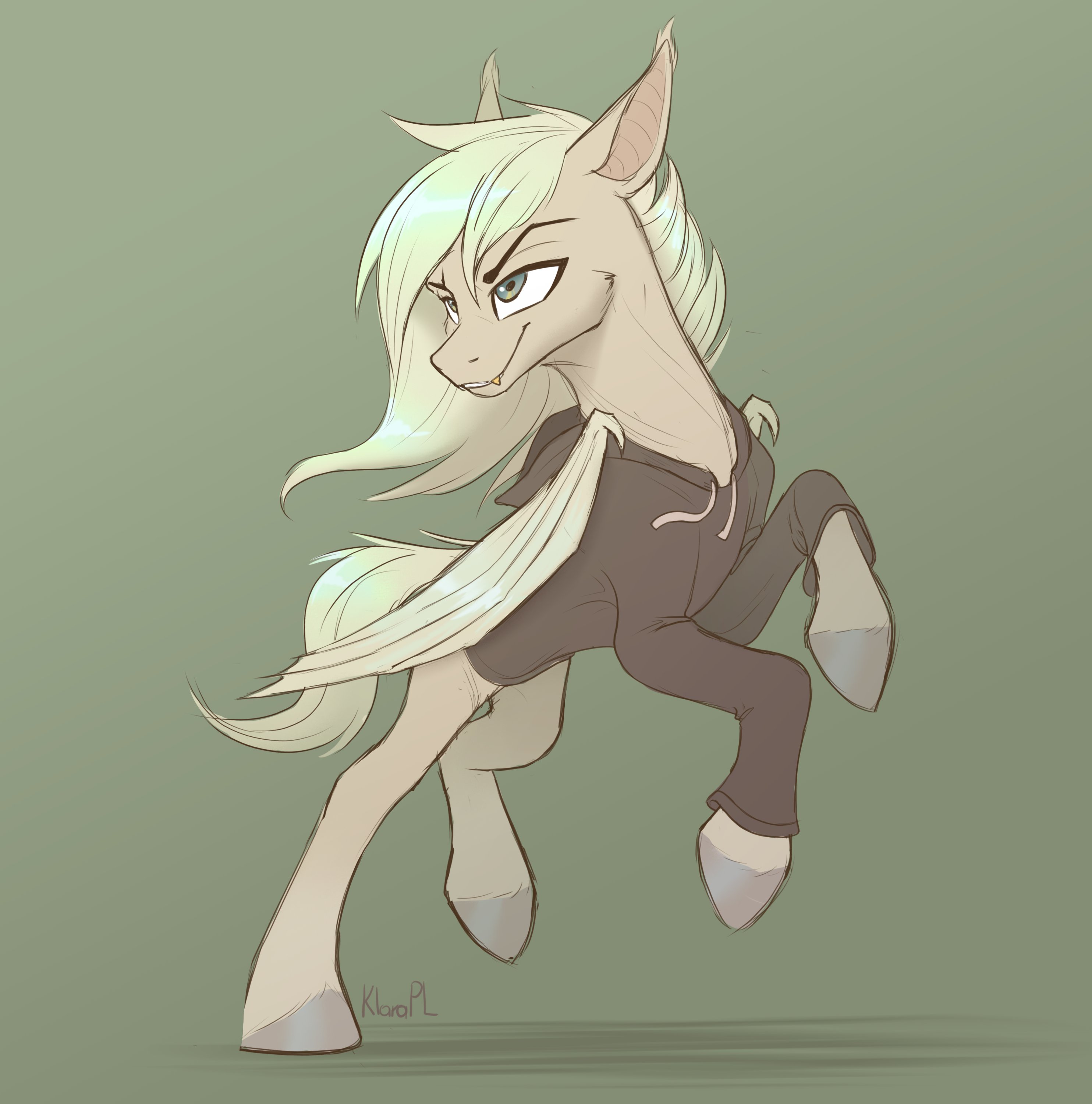 #3120797 - safe, artist:klarapl, oc, oc only, oc:echo shriek, bat pony ...