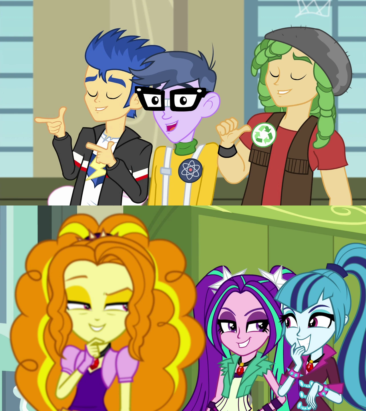 #3121138 - safe, edit, edited screencap, screencap, adagio dazzle, aria ...