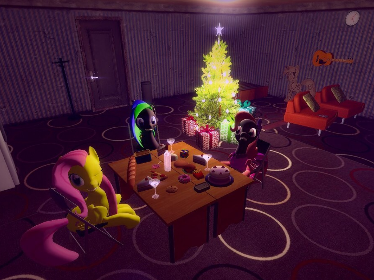 #3141115 - safe, anonymous artist, fluttershy, twilight sparkle, oc ...