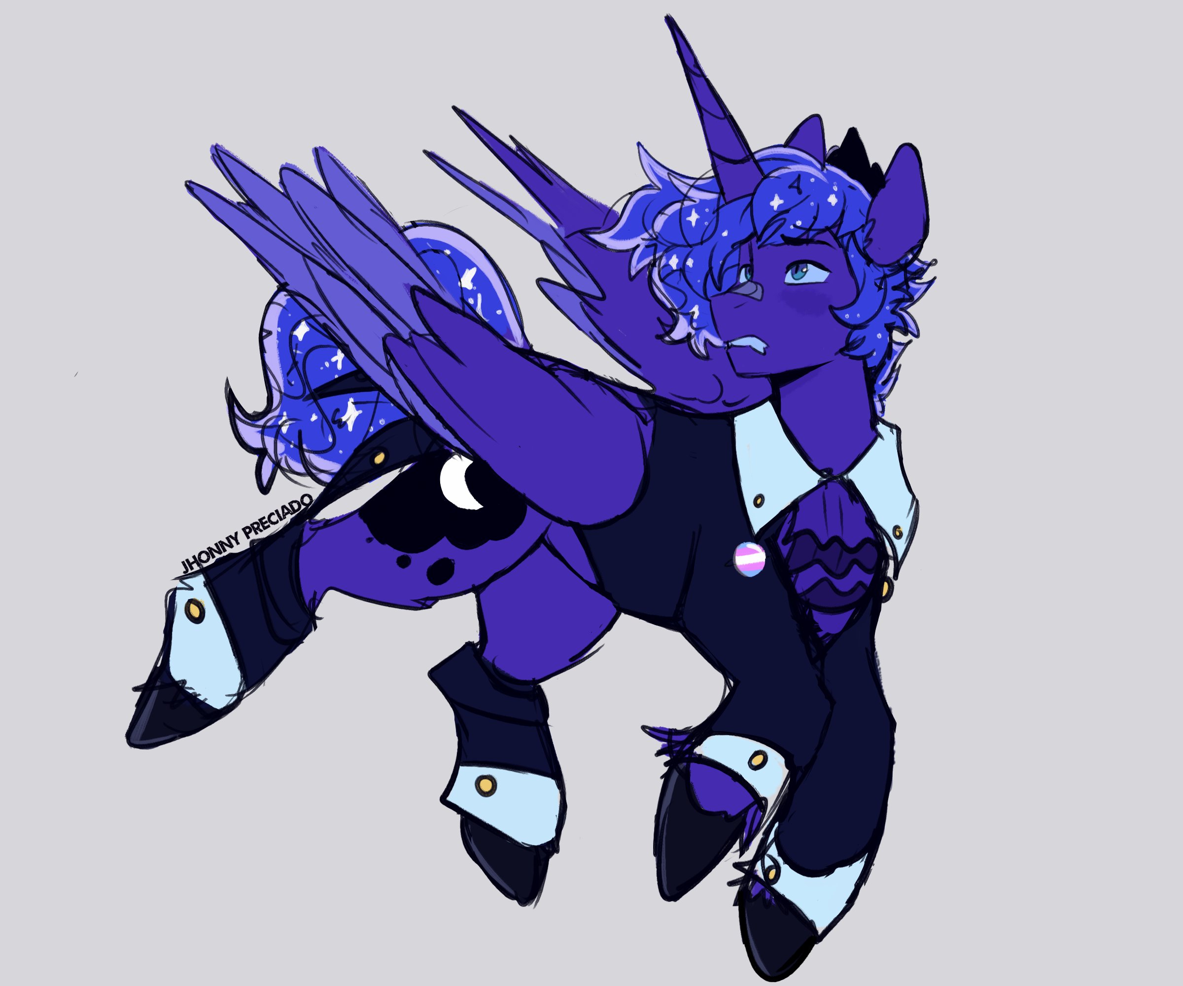 #3143120 - safe, artist:jhonnysheep, princess luna, alicorn, pony, g4 ...