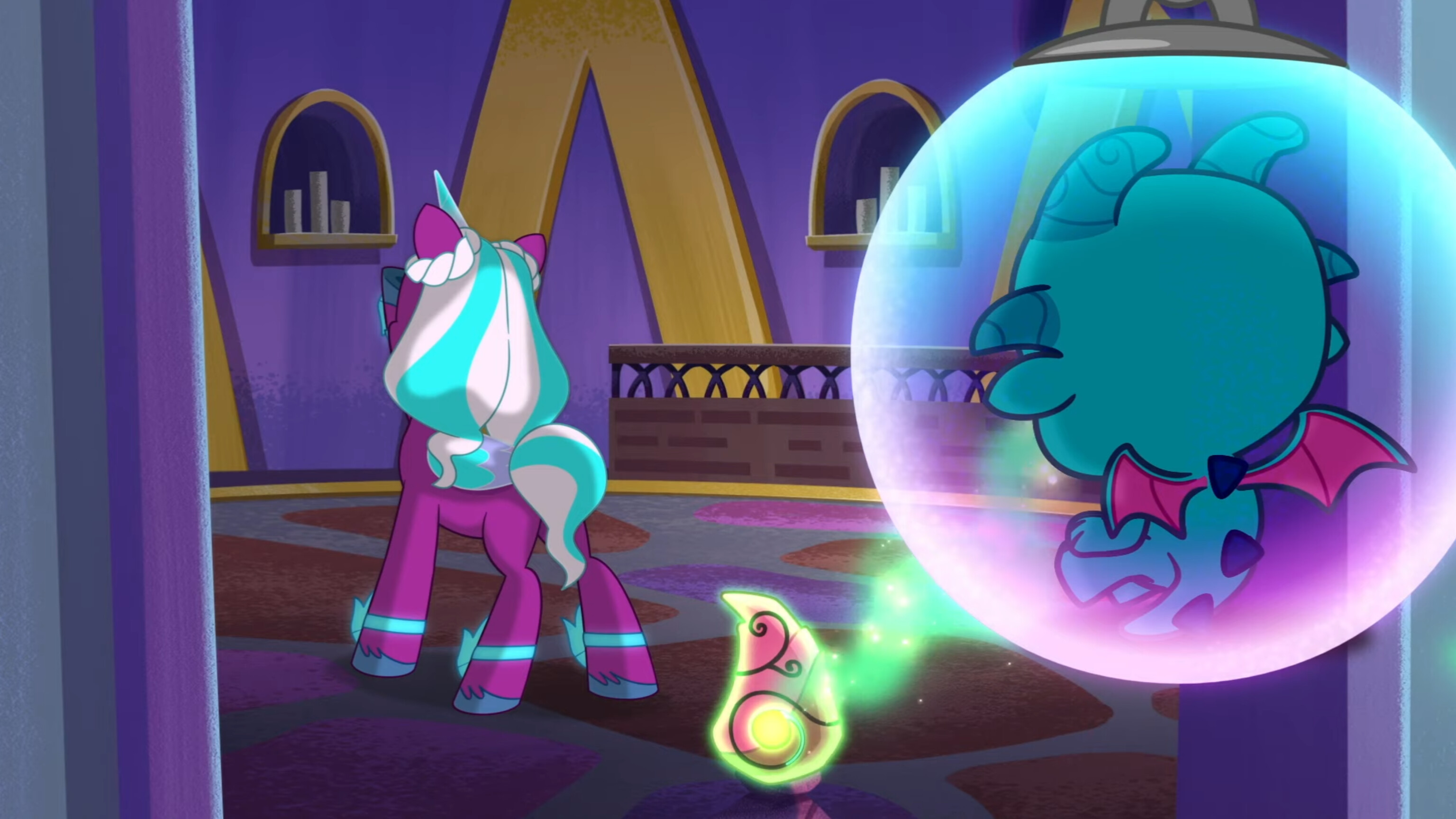 #3144025 - safe, screencap, opaline arcana, sparky sparkeroni, alicorn ...