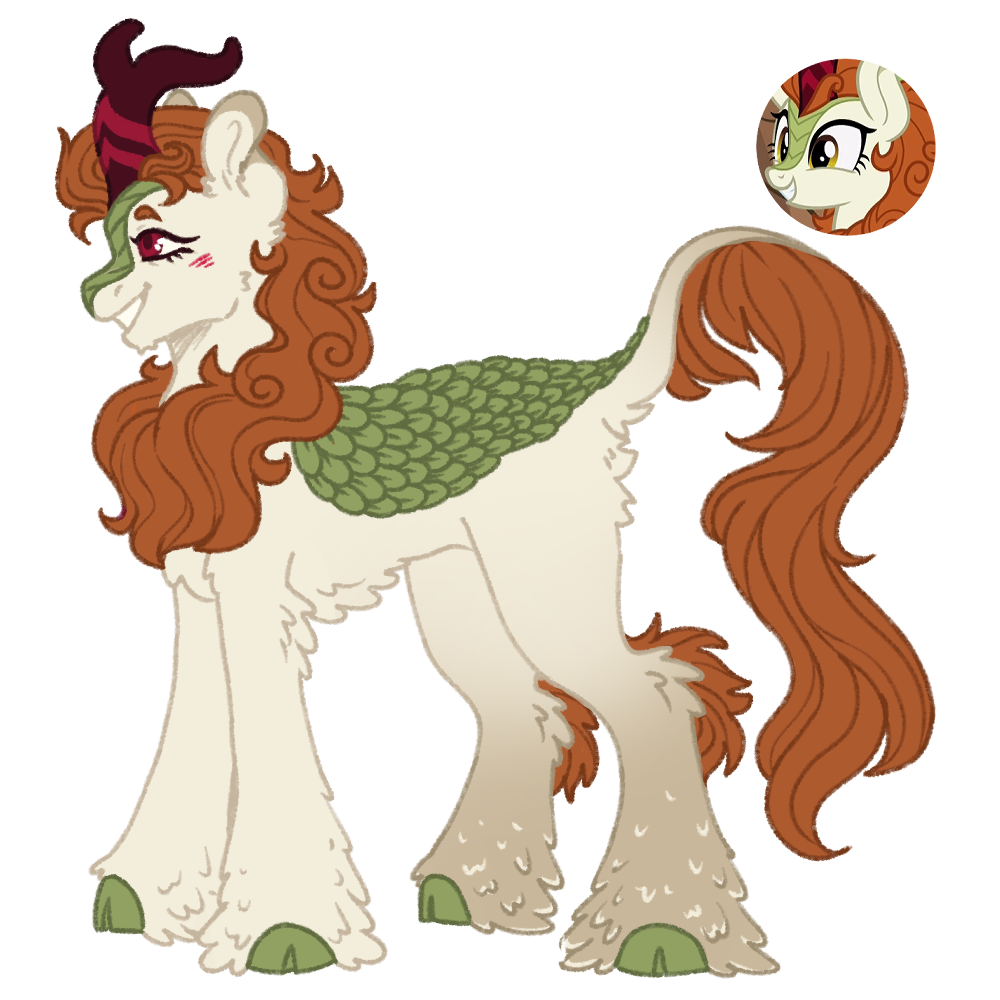 #3144201 - safe, artist:kazmuun, autumn blaze, kirin, g4, chest fluff ...