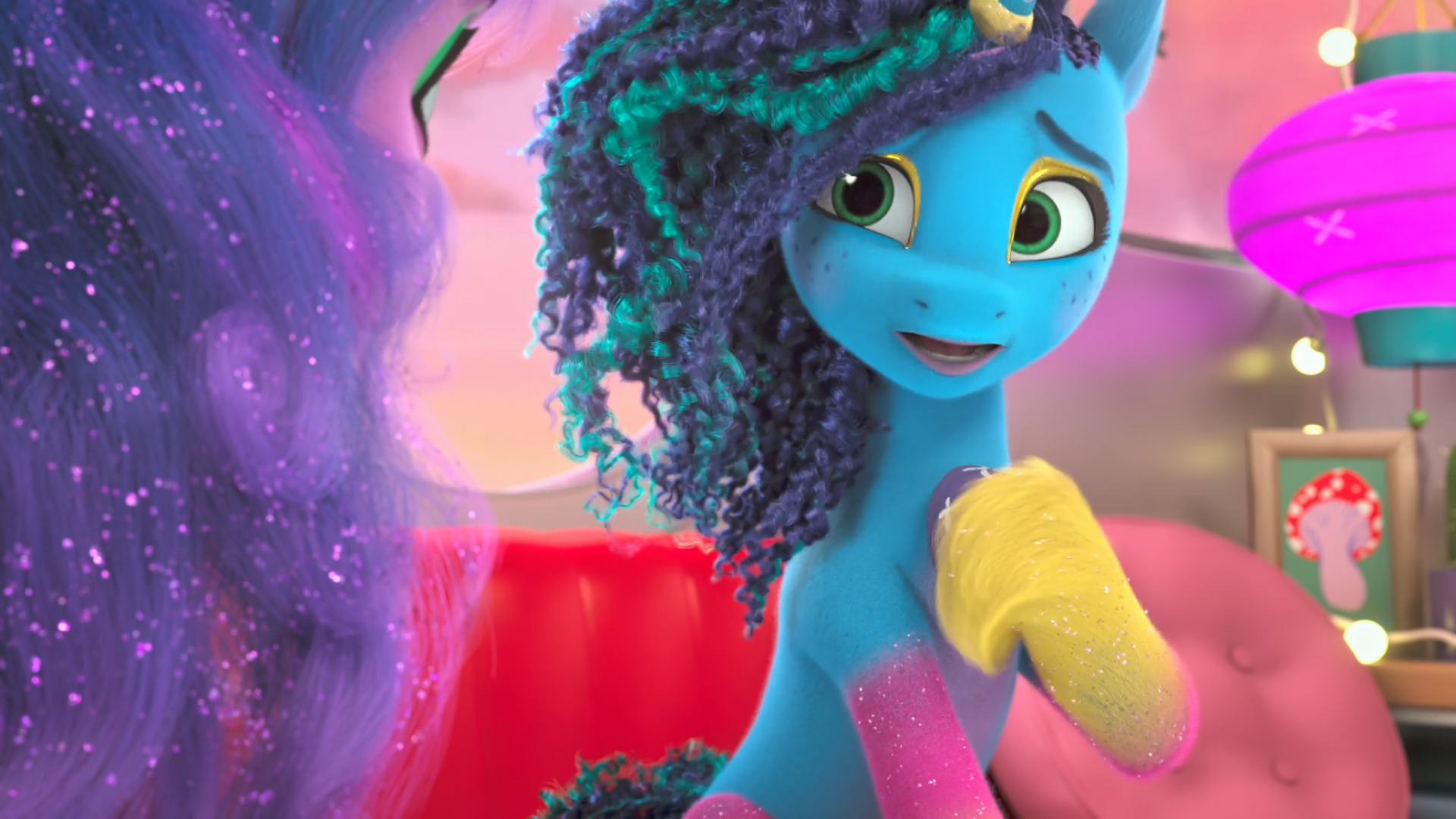 #3144443 - safe, screencap, izzy moonbow, misty brightdawn, pony, unicorn, g5, my little pony ...