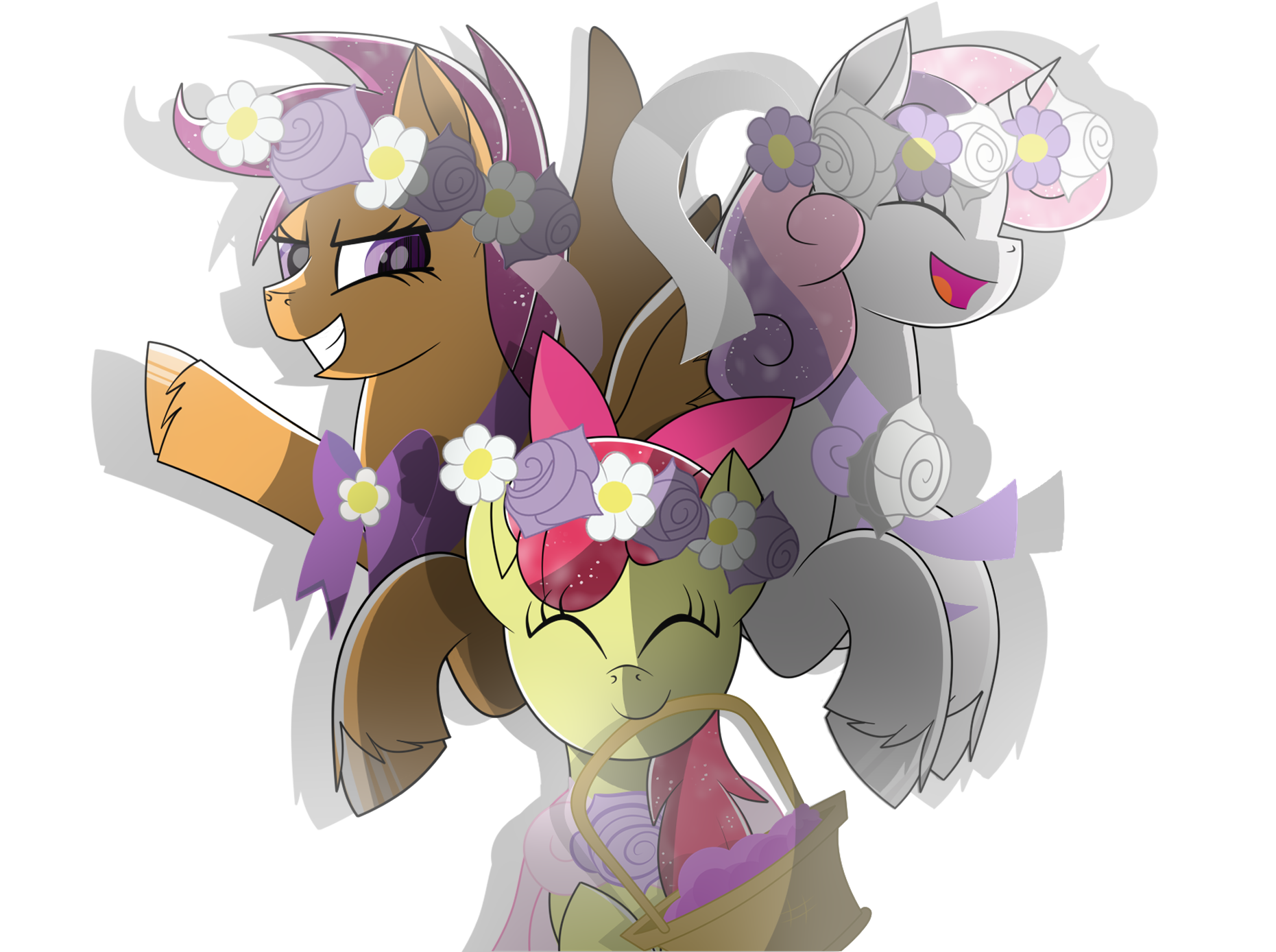 #3146804 - safe, artist:ectttan, apple bloom, scootaloo, sweetie belle ...