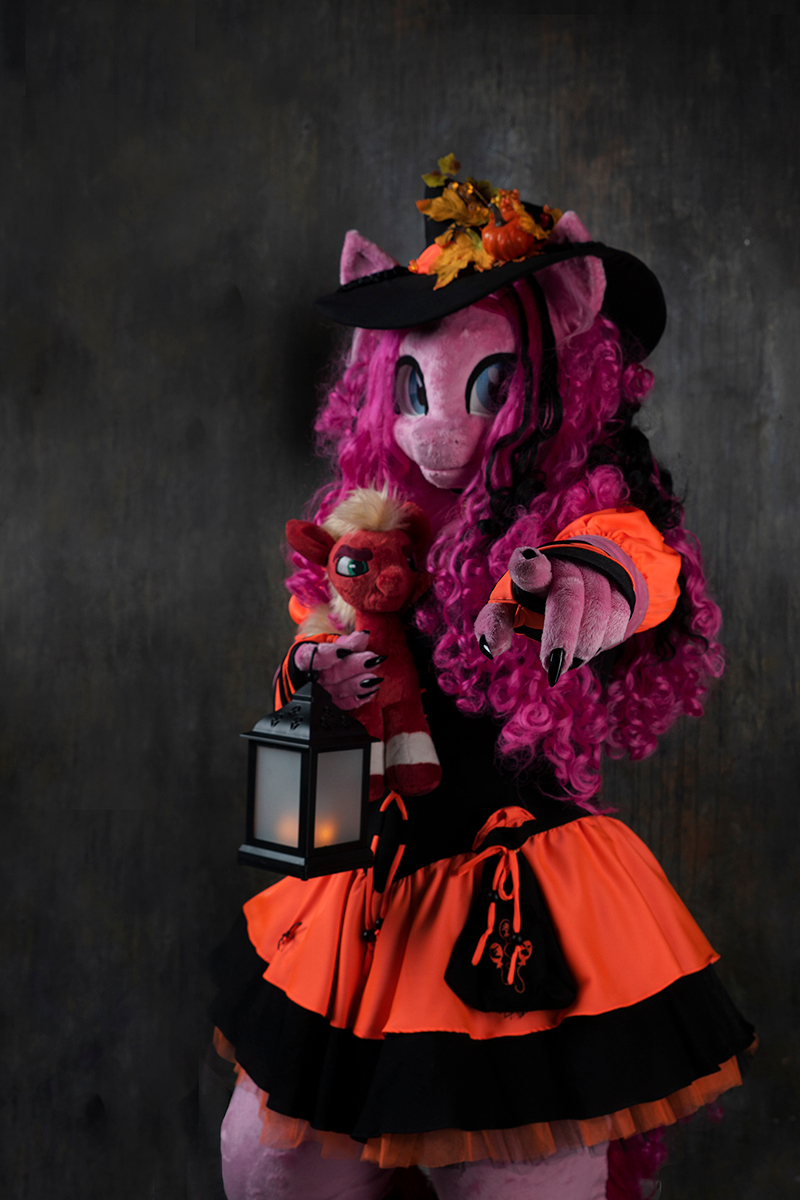 #3147167 - safe, artist:essorille, pinkie pie, sprout cloverleaf, pony, anthro, g5, clothes ...