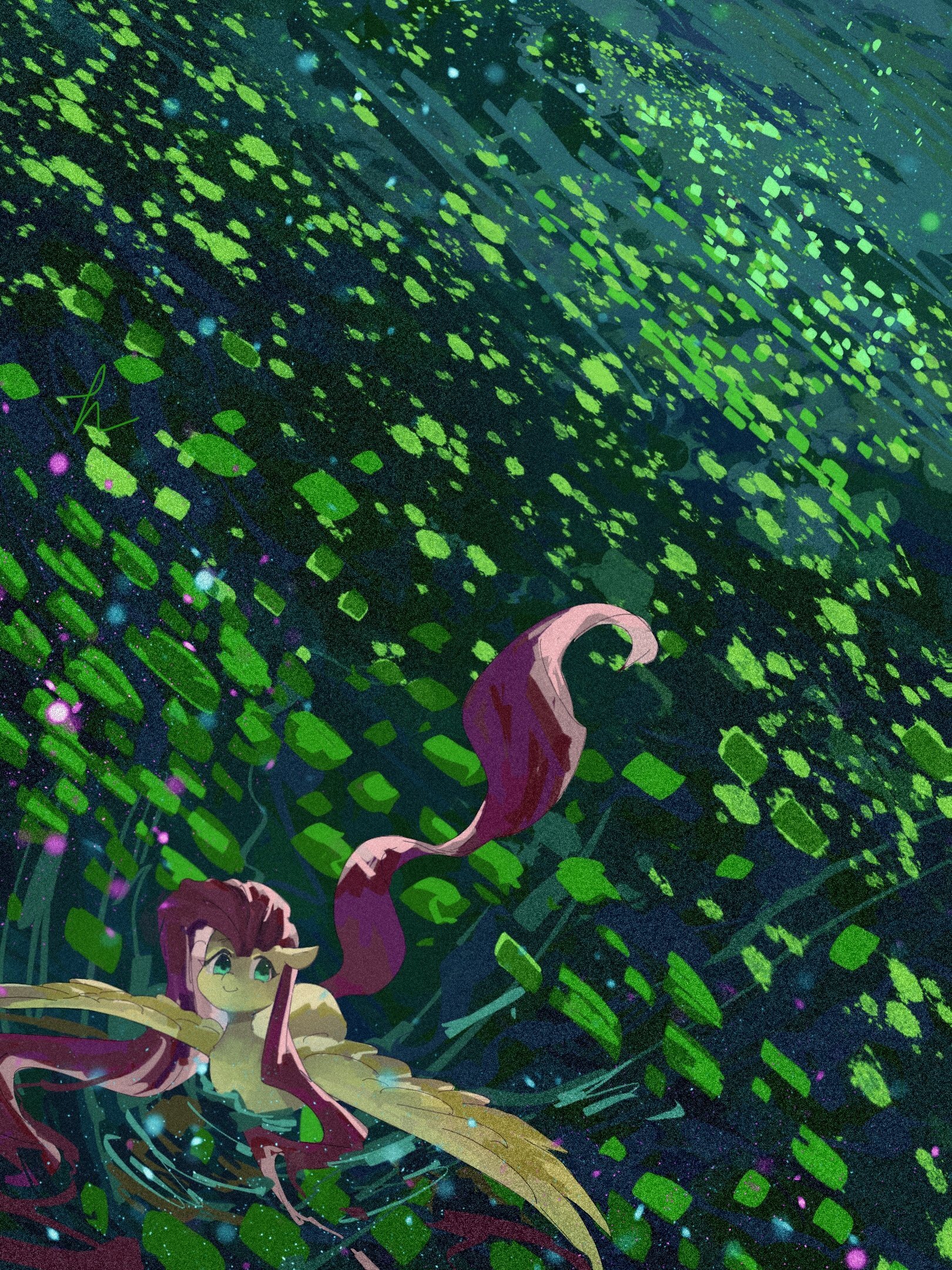 #3147771 - safe, artist:lendftcn, fluttershy, pegasus, pony, female ...